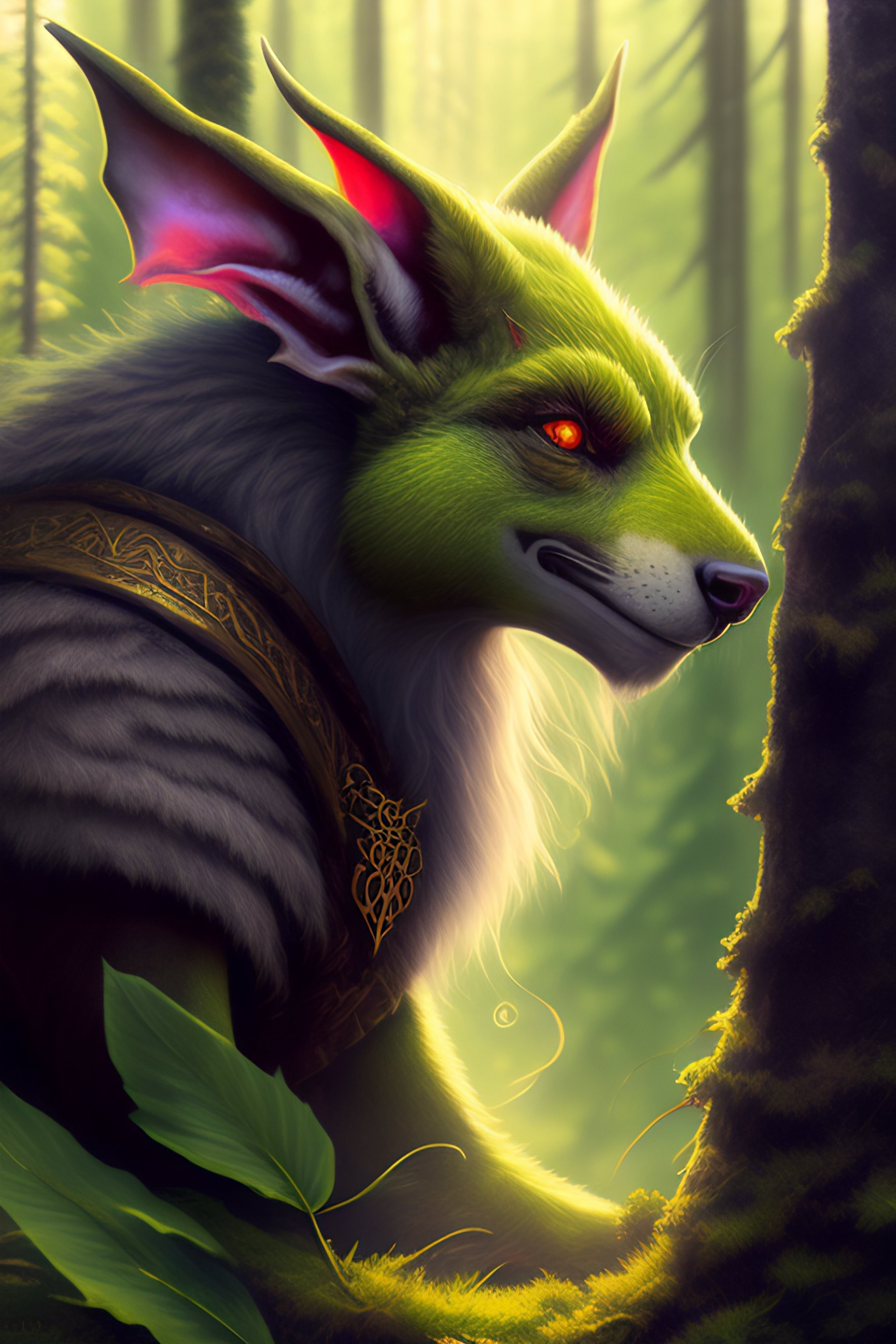 Lexica - The goblin from Slavic mythology in the spruce forest