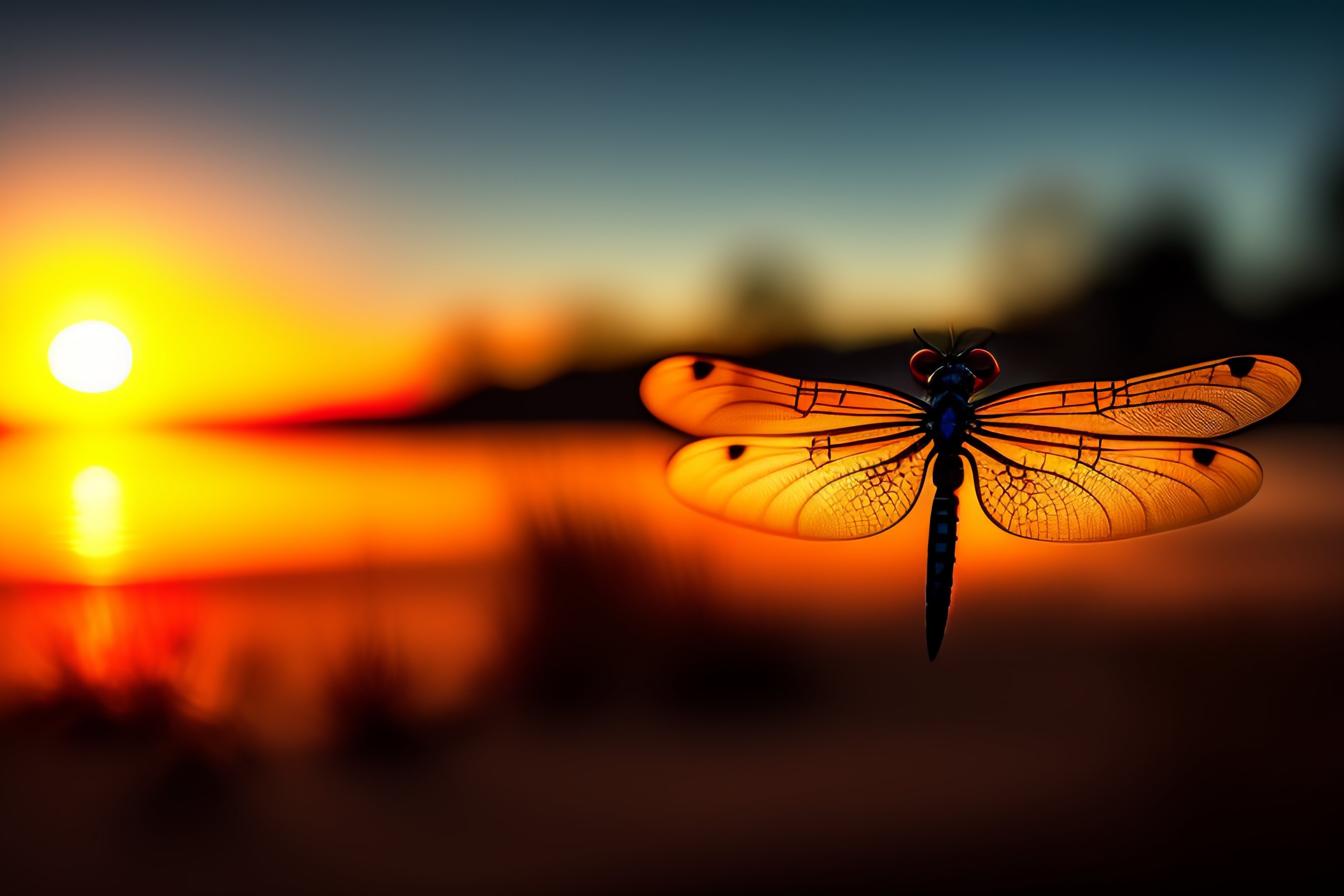 Lexica - Sunset, dragonfly