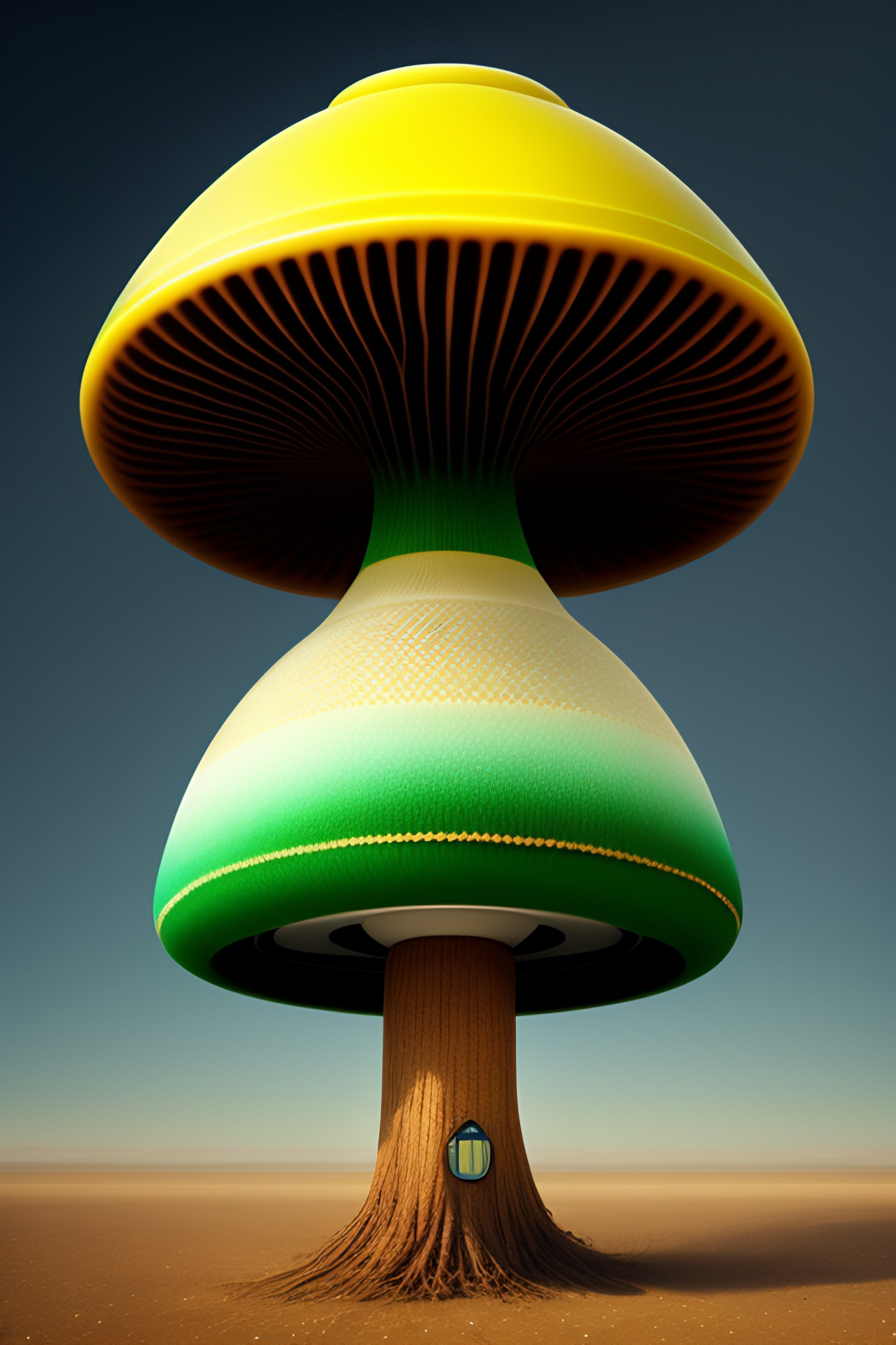 Lexica - Alien ufo mushroom human