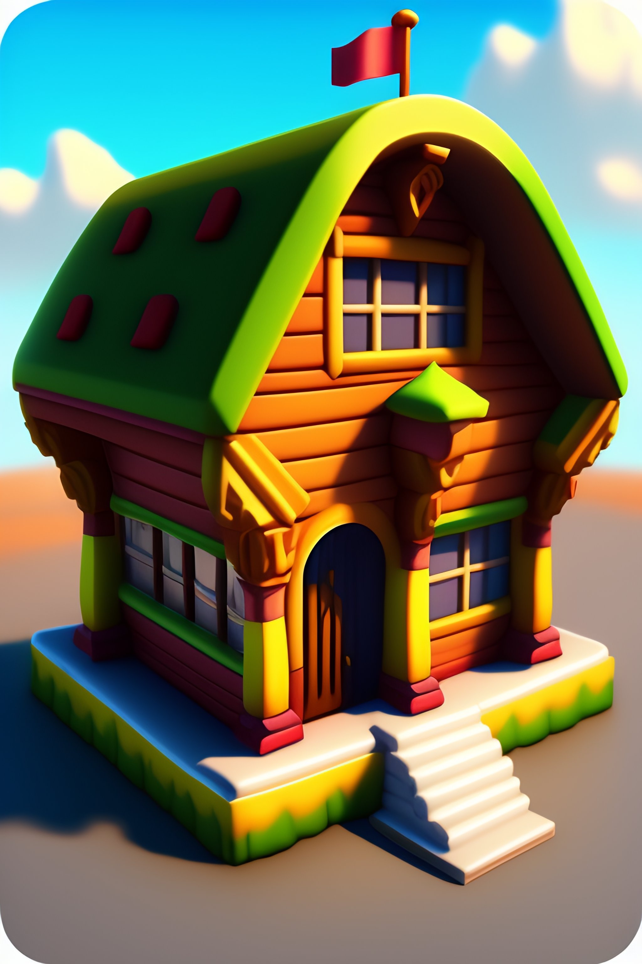 Lexica - 3d stylized game building