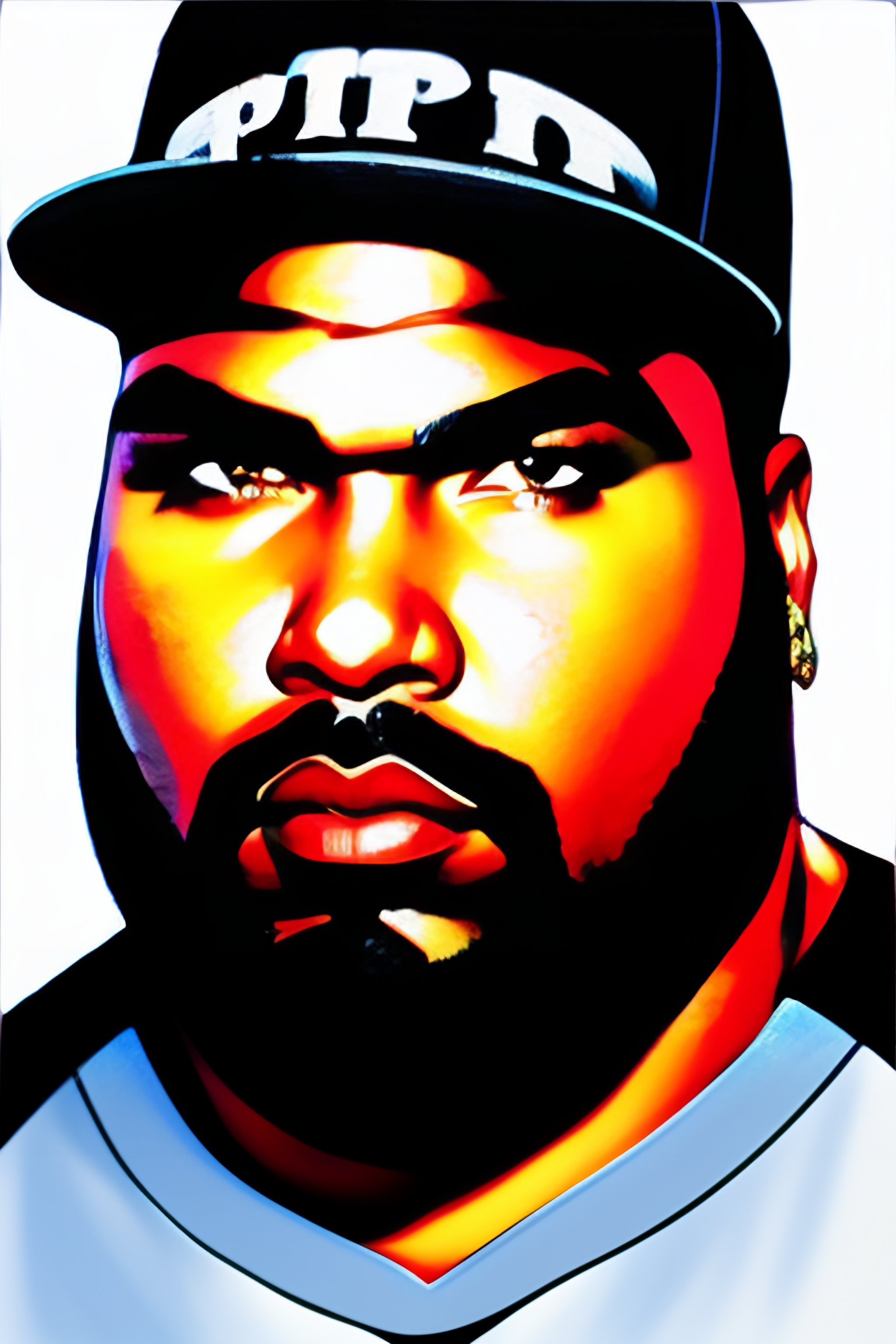 Lexica - Big pun drawn in the style of 90s comic