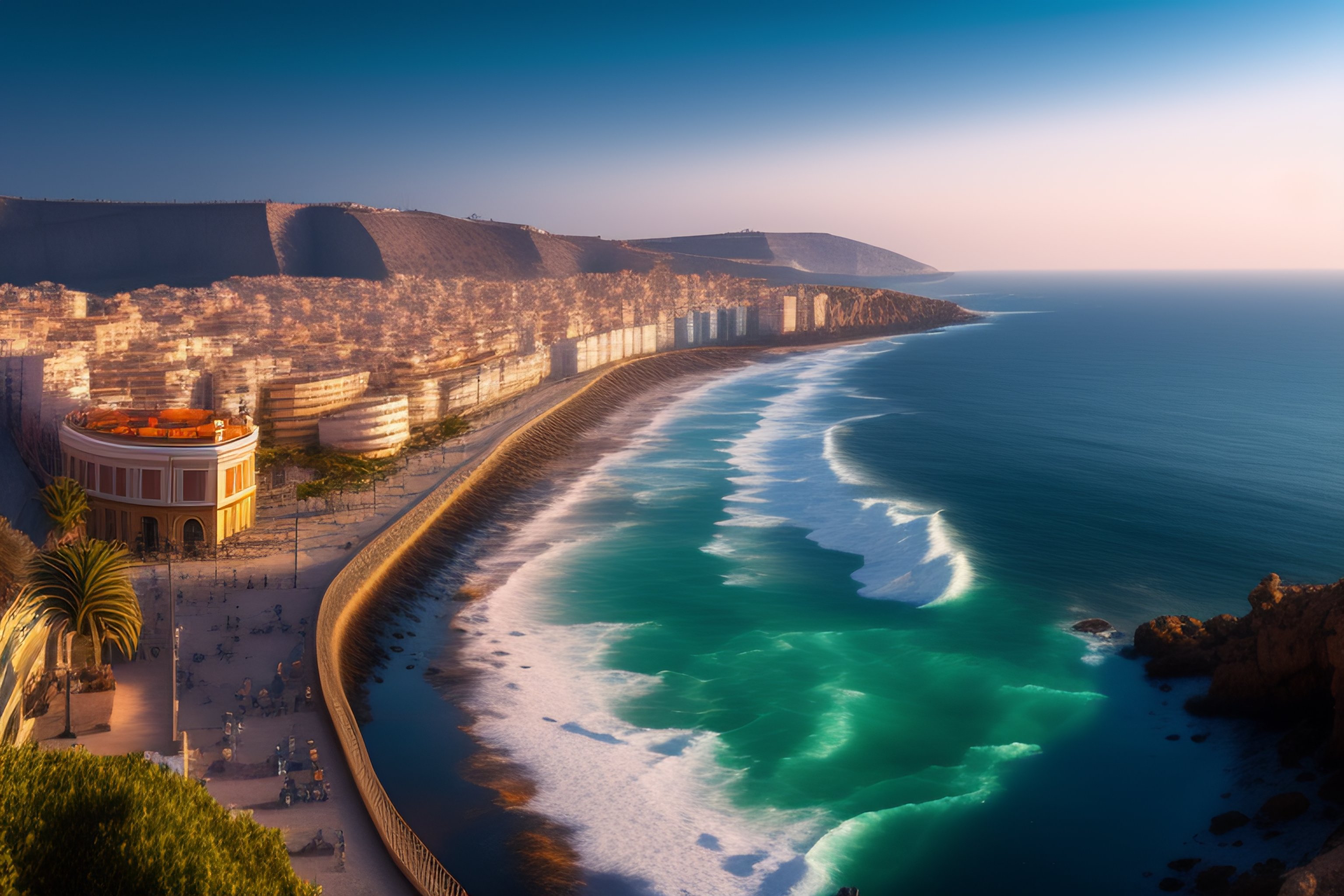 Lexica - High detail photograph of Alger city, sea, realistic photo ...