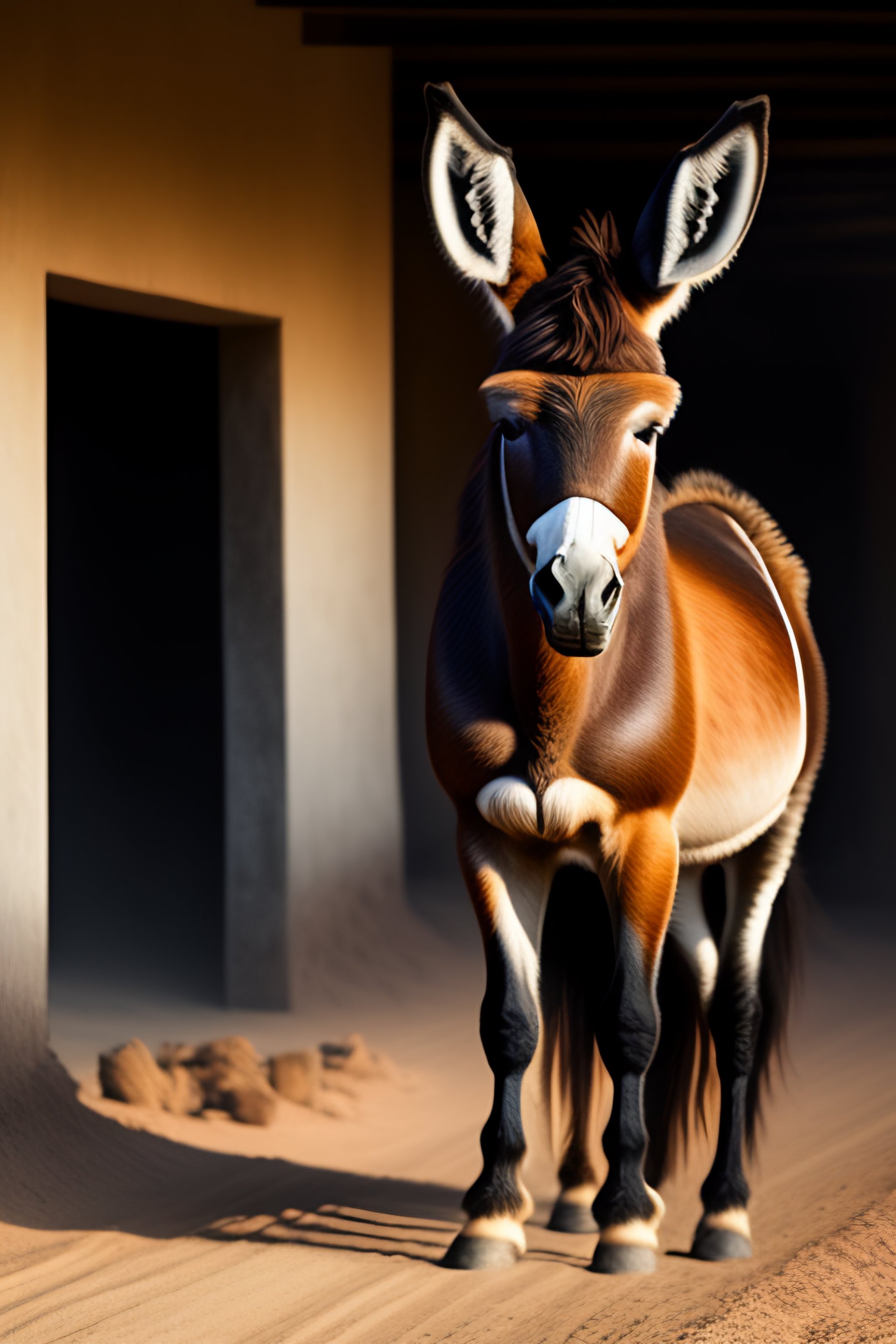 Lexica - A donkey making a call