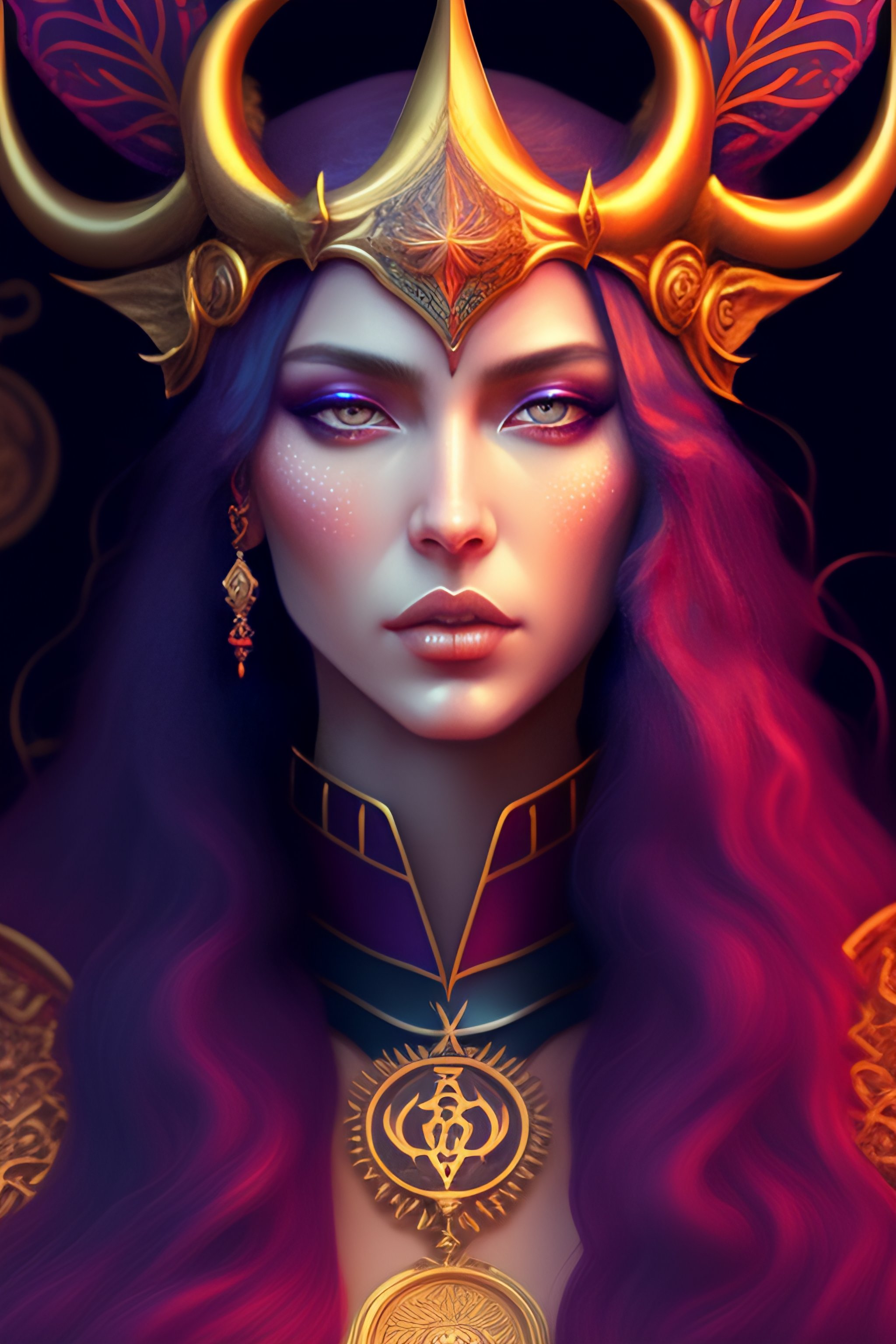 Lexica - Satanic priestess Concept art portrait by Casey Weldon, Olga ...