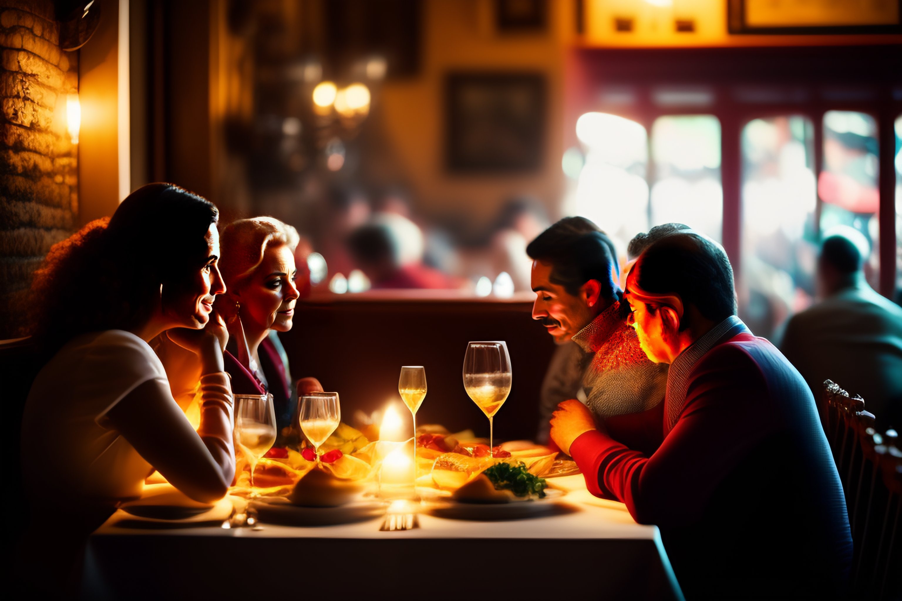 Lexica - An Italian restaurant, vintage style, indoor, photography ...