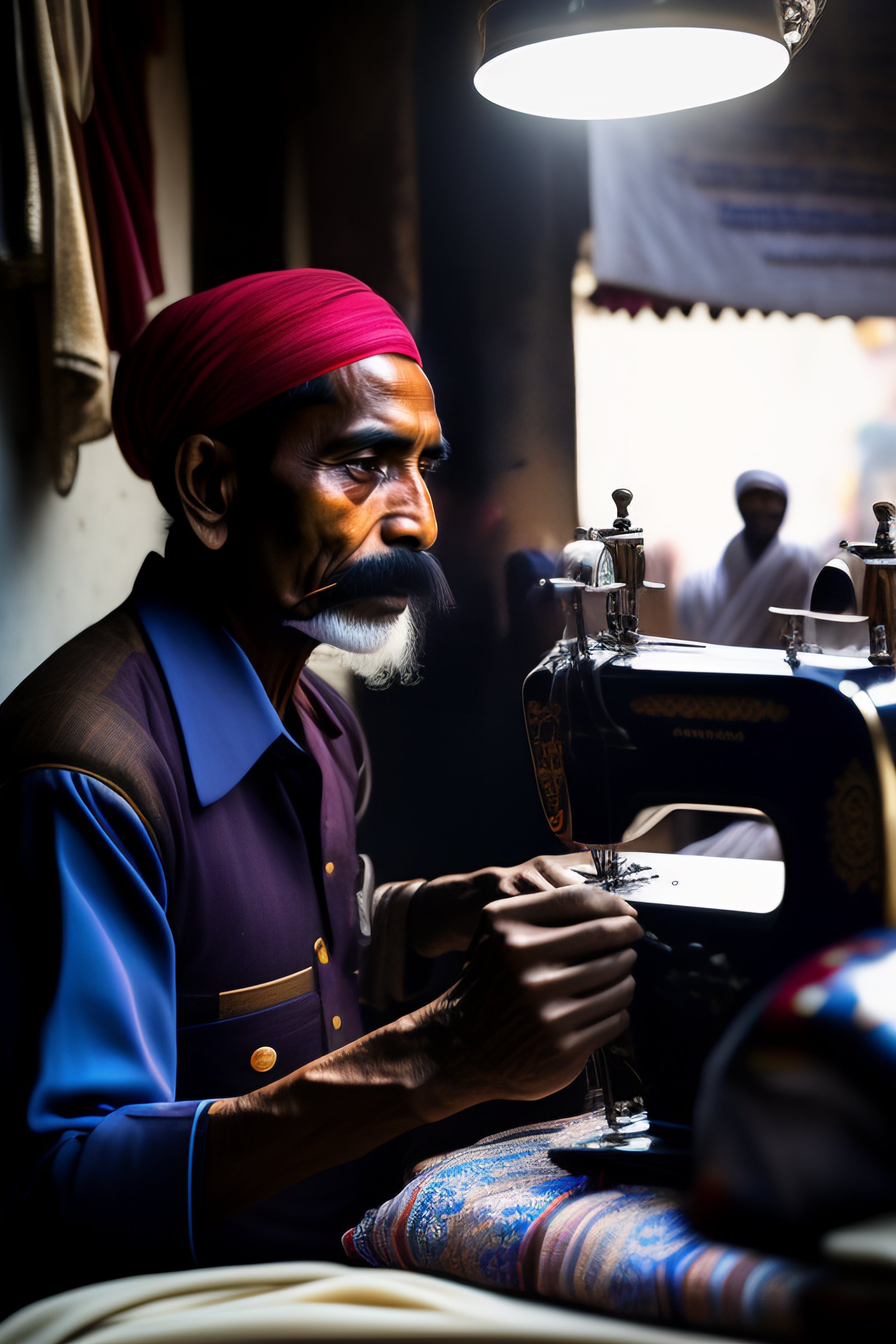 Lexica - A short and thin bangladeshi man with a mustache. He is ...