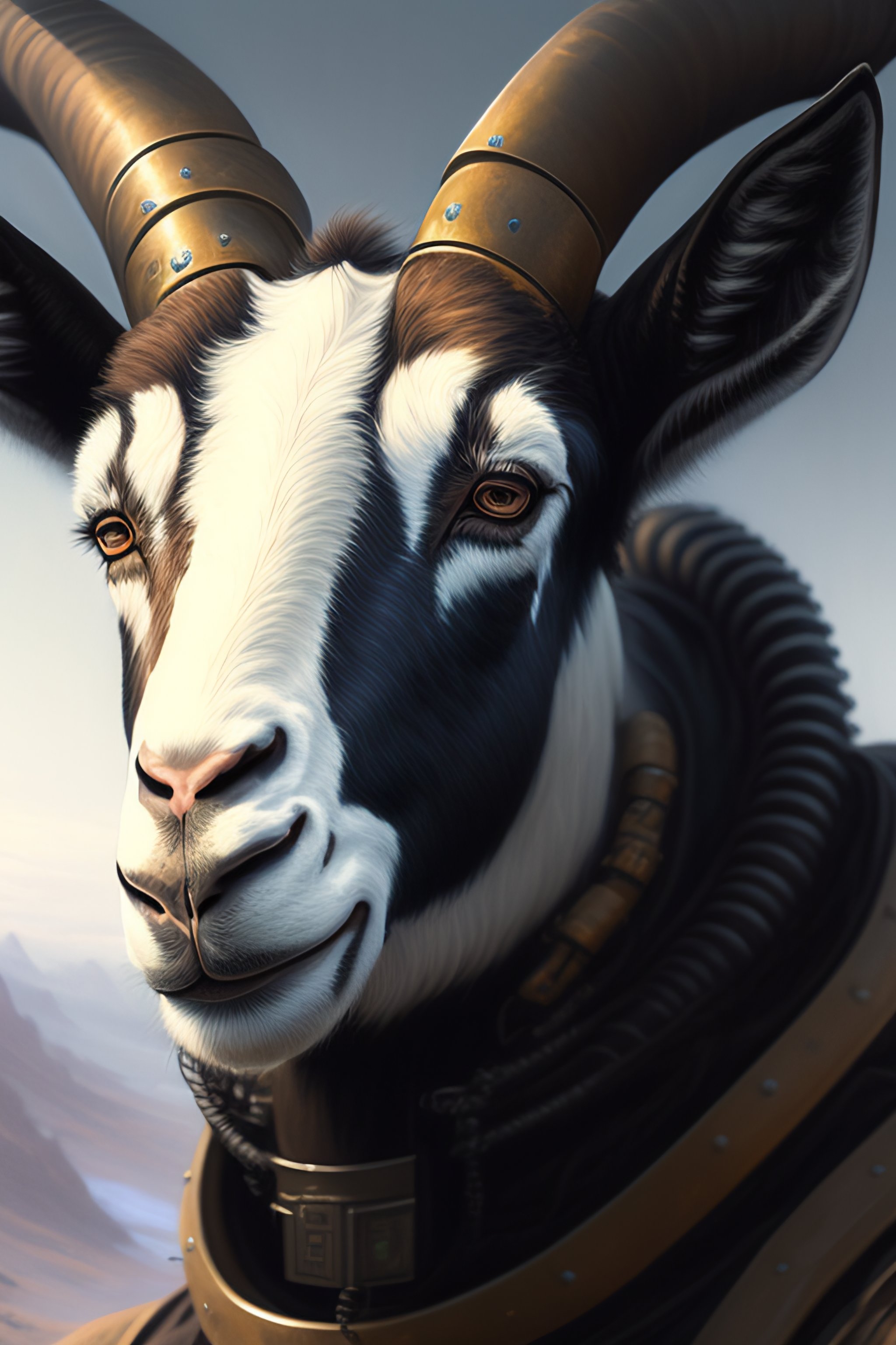 Lexica - A goat the doomsday killer, realistic scifi robot cyberpunk ...