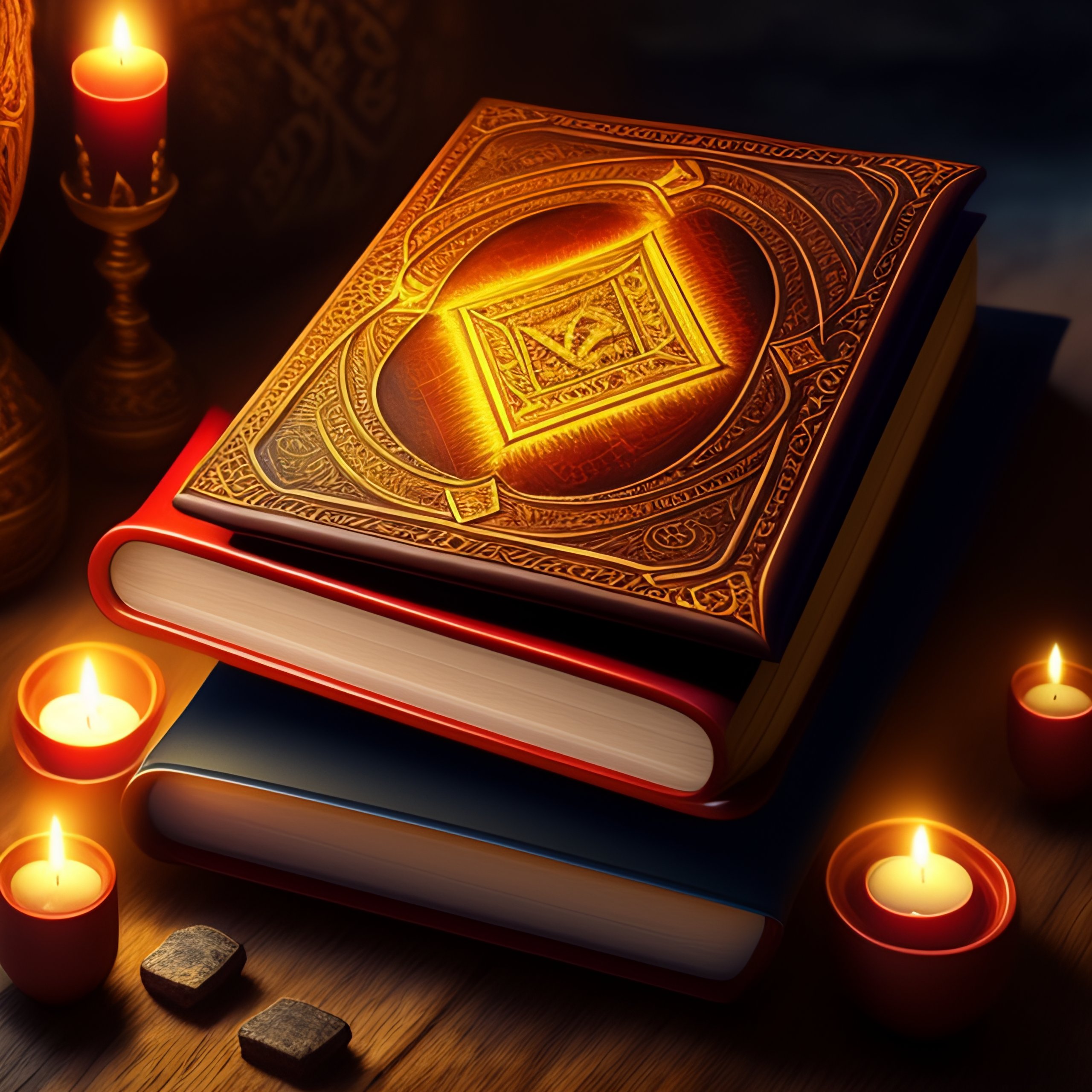 Lexica - The book of Death, Wizard book, old and motheaten, in a stonte ...