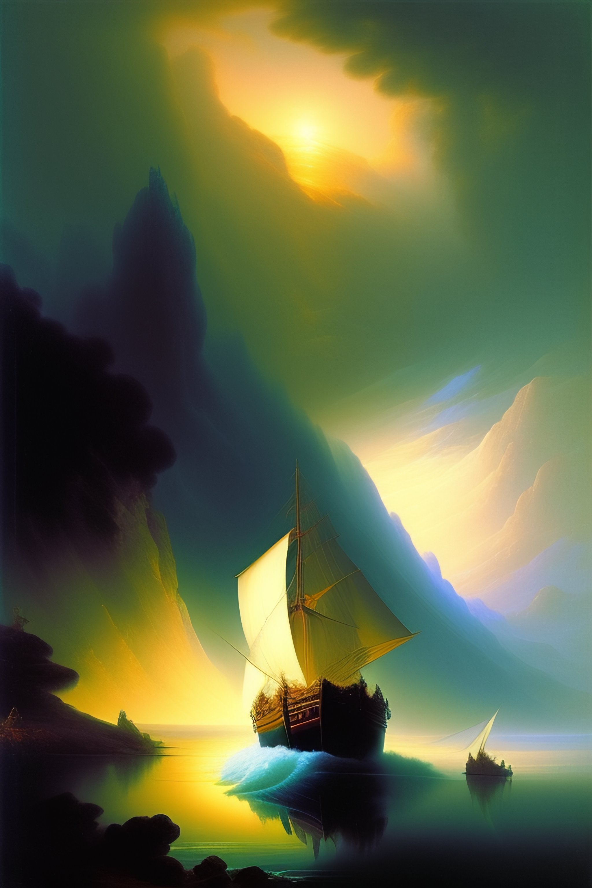 Lexica - Pandora oil on canvas by ivan aivazovsky, by william turner ...