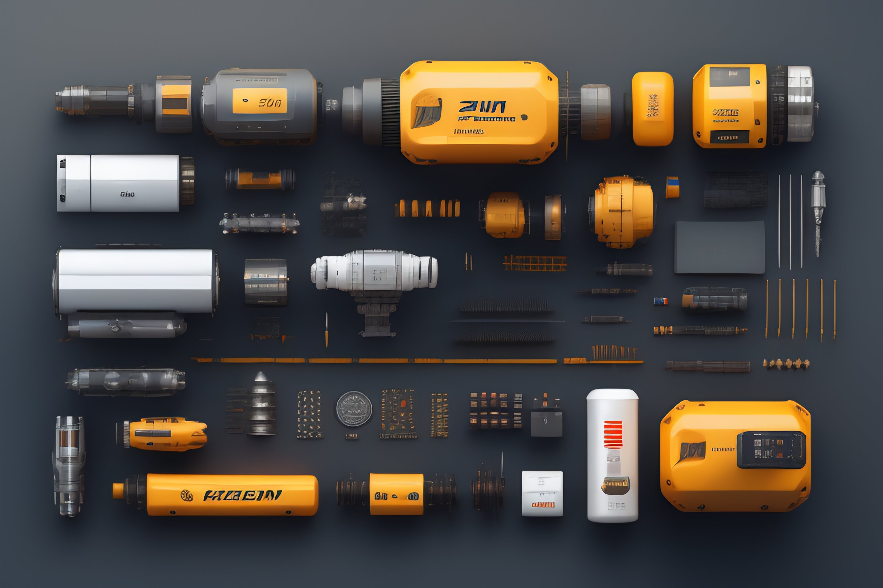 Lexica - Industrial robot, props, Knolling, Knolling layout ...