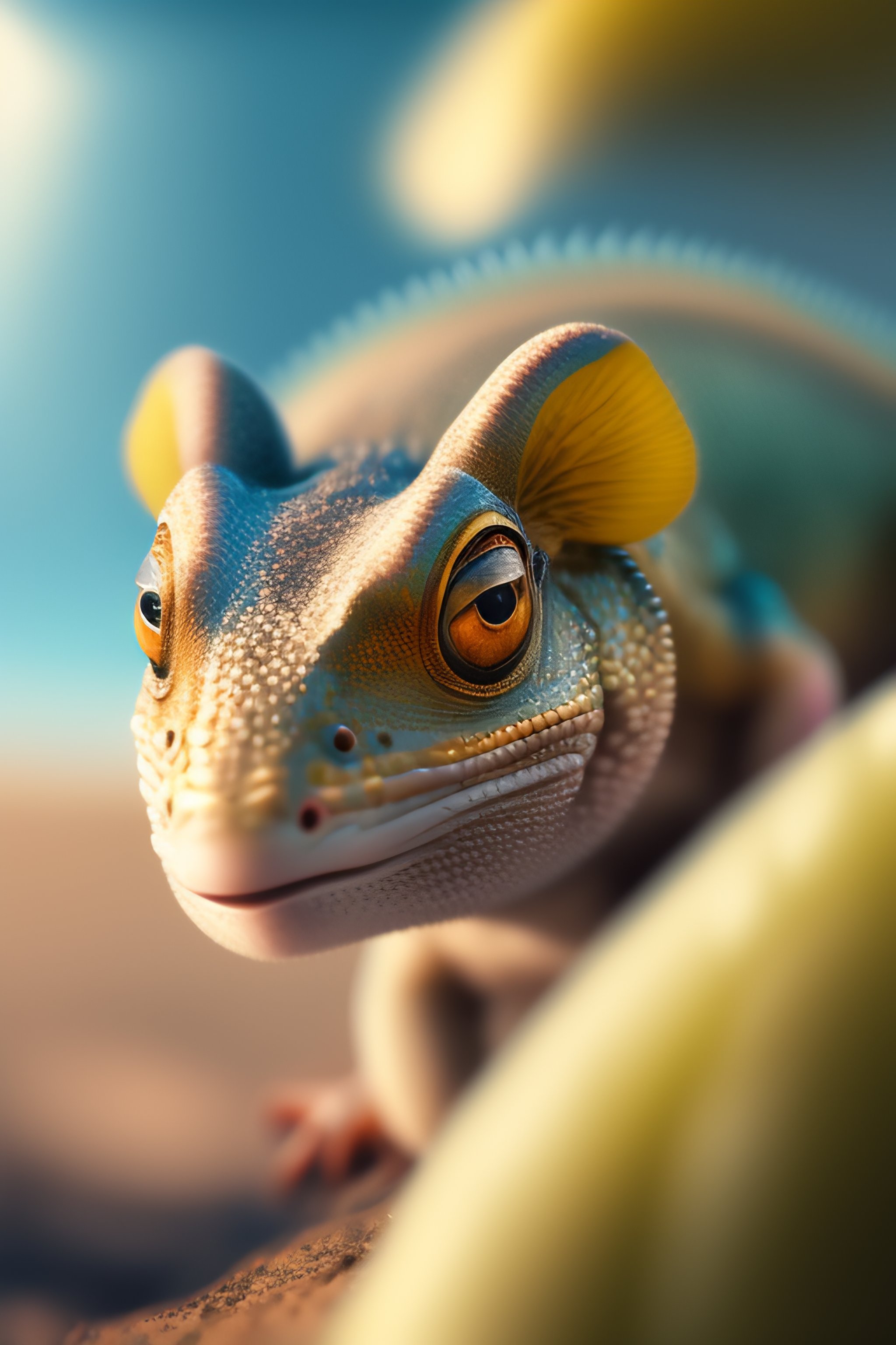 Lexica - Ultra hd! realistic, chrome, cute gecko, pastel, dreamy ...