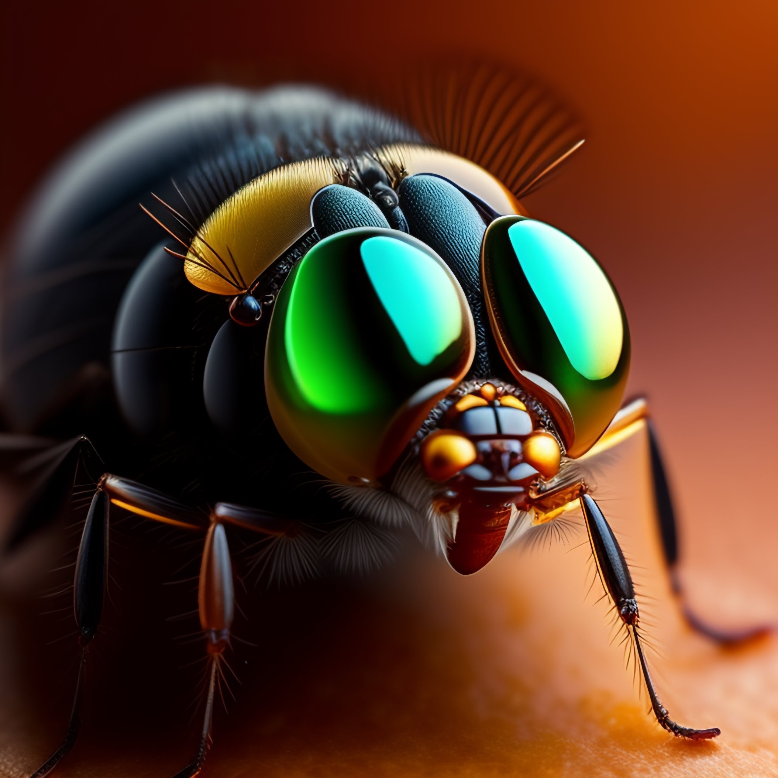 Lexica - Amazing stunning photo of a fly with a human face creature