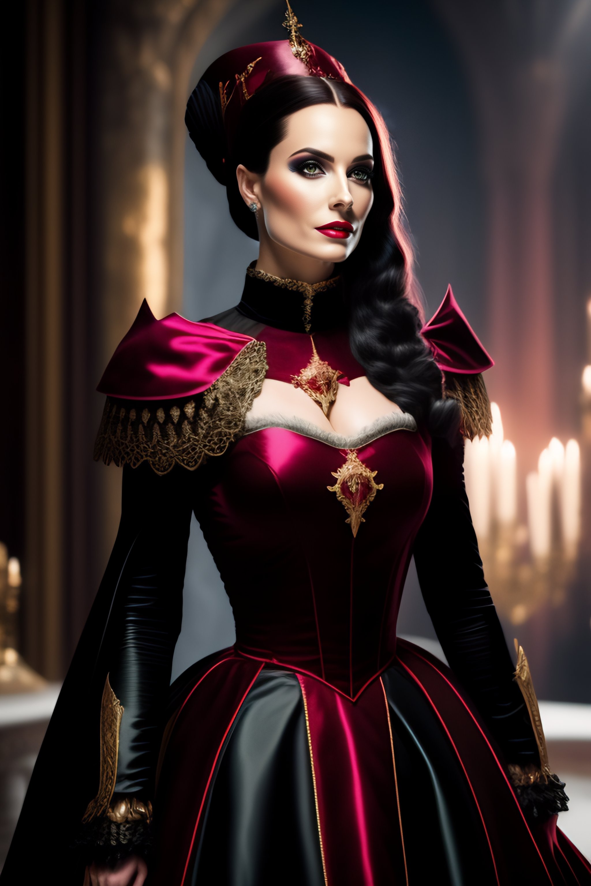 Lexica - Dark Armored ,full body ,Elizabeth Bathory, vampire, 4k, realistic