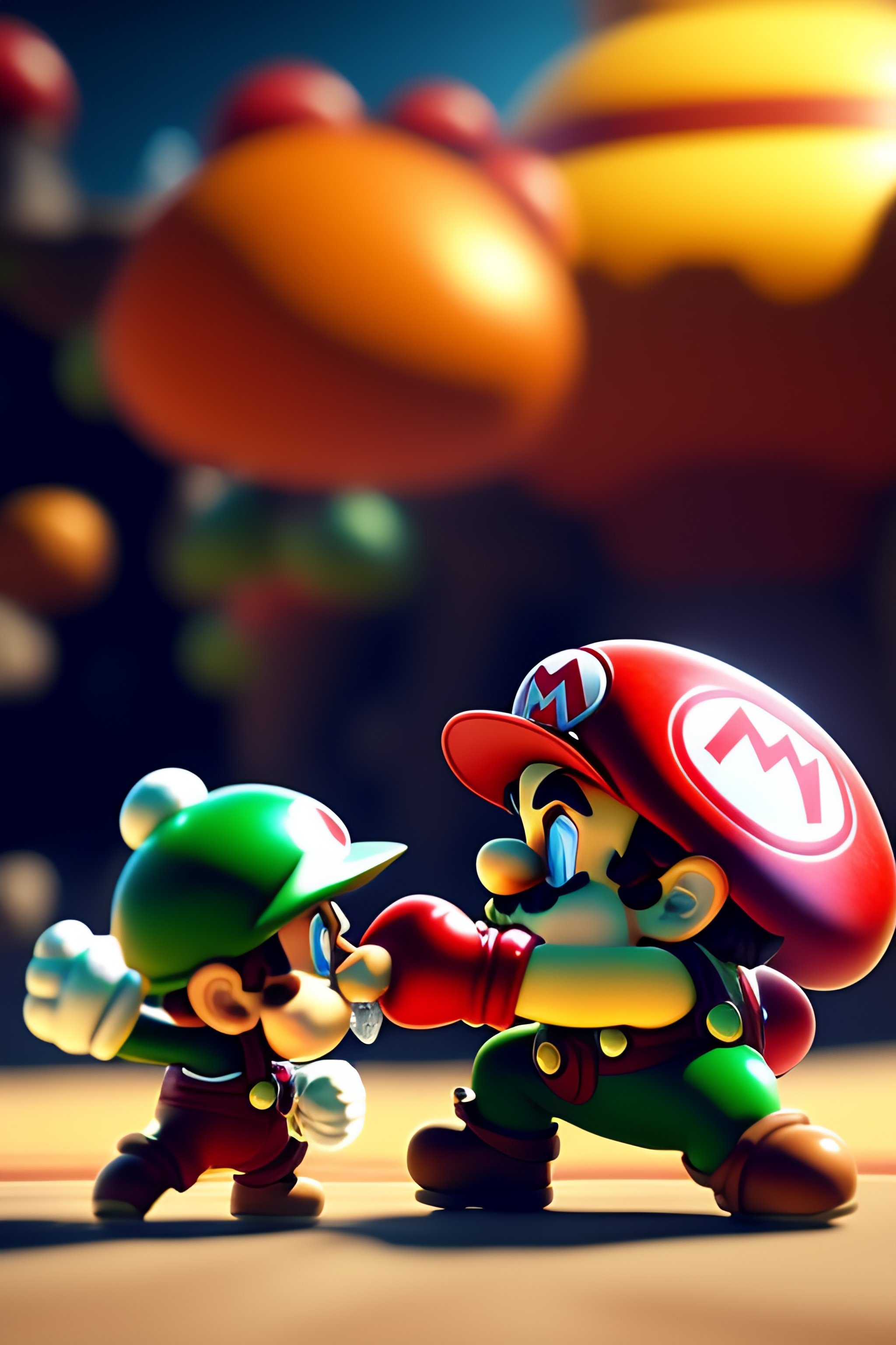 Lexica - Link fighting Mario