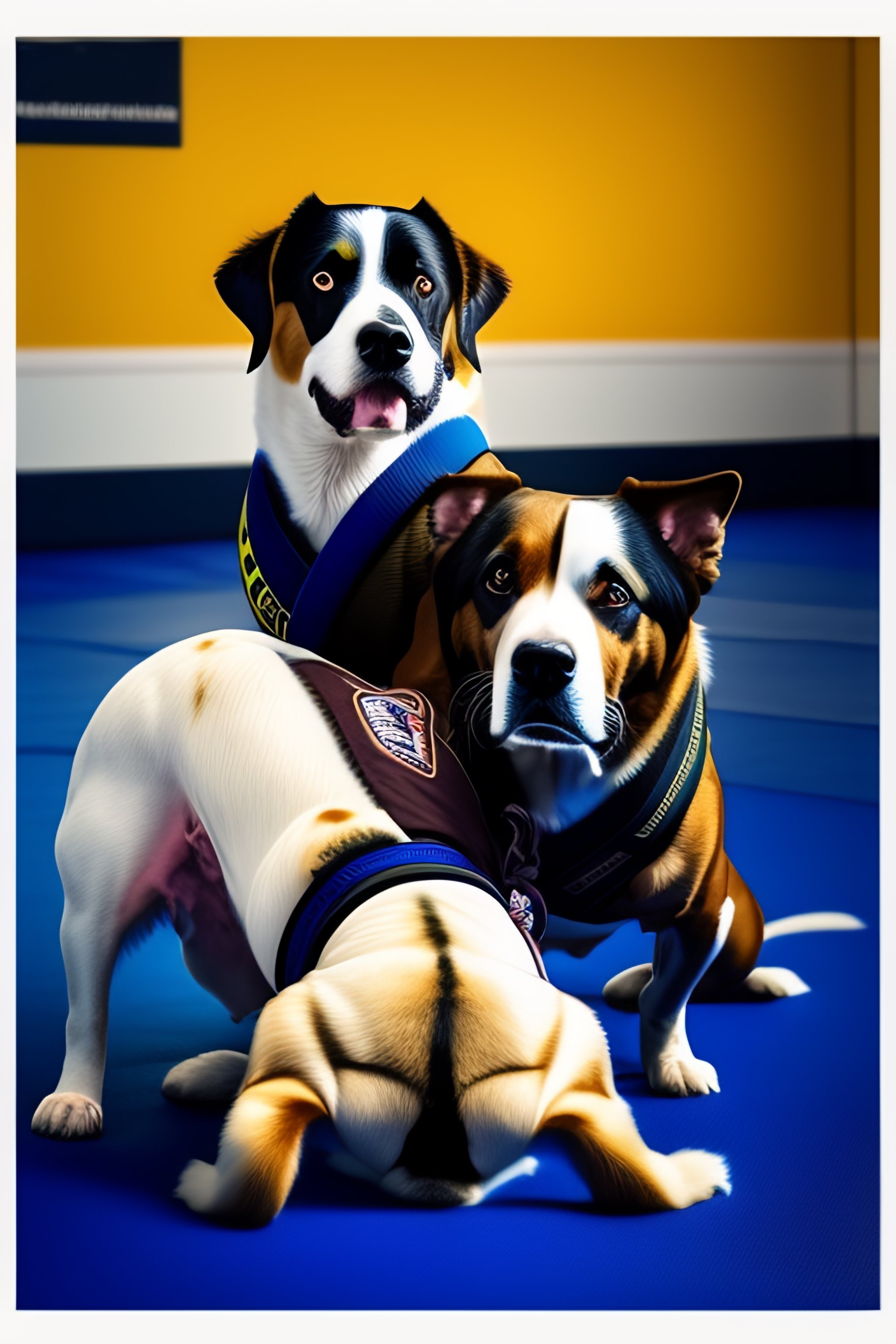 Lexica - Dogs doing jiu jitsu
