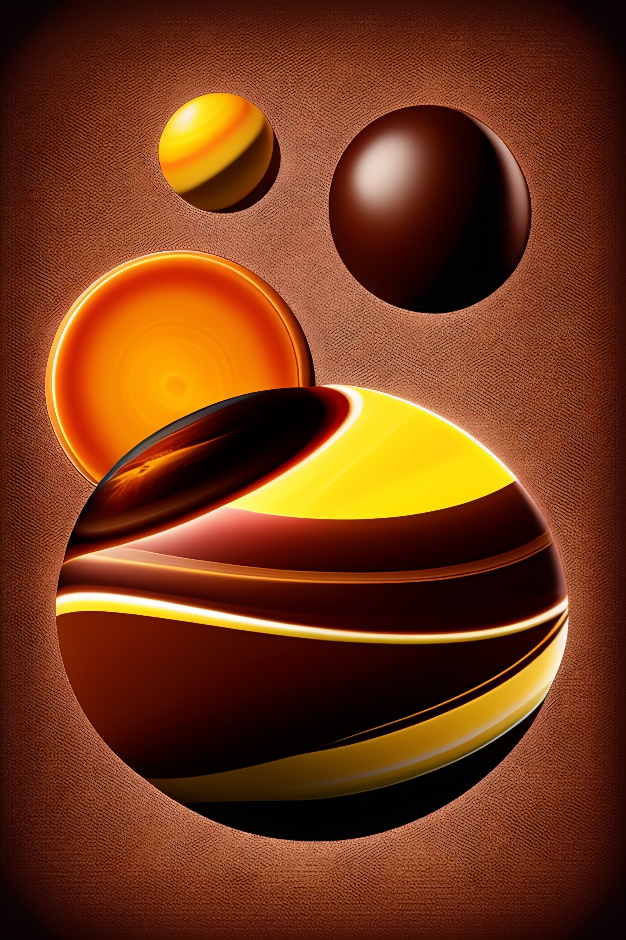 Lexica - Saturn planet chocolate candy vector illustration
