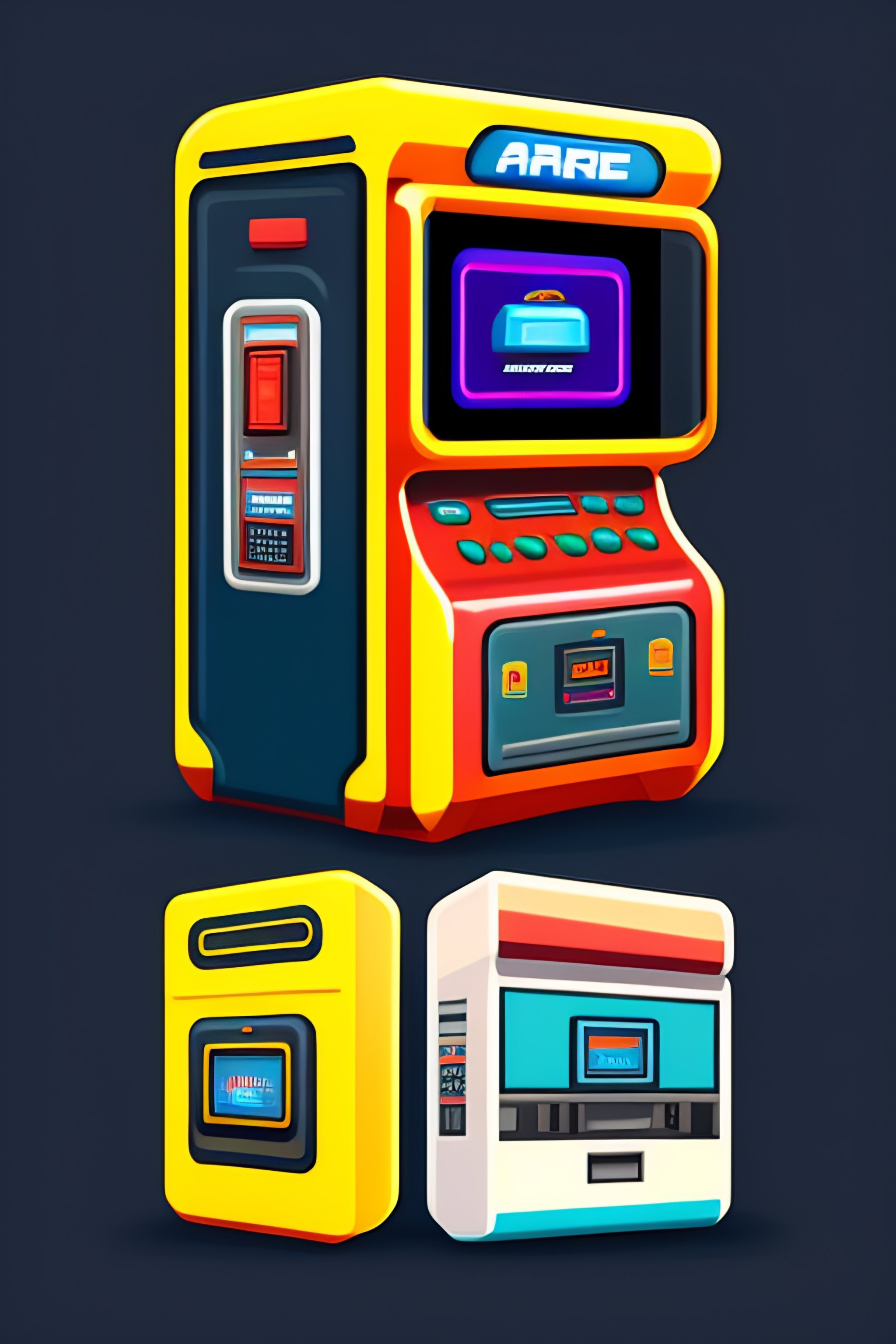 Lexica - Arcade Machine. Recreation Technology Icon Concept Isolated ...