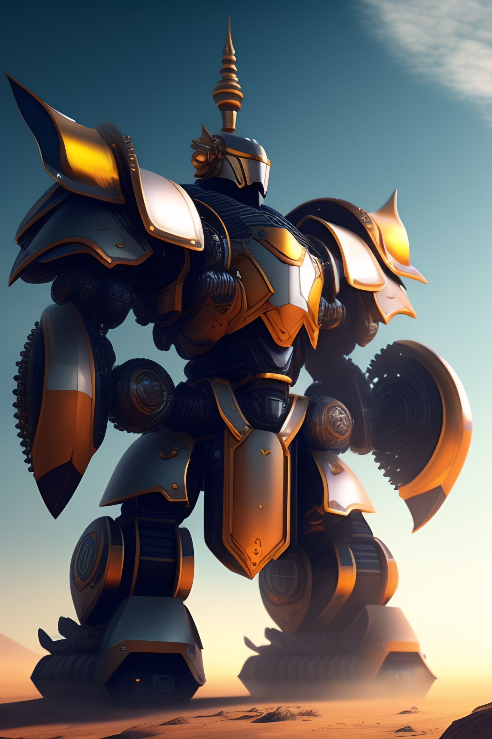 Lexica - Mech robots with large weapons on top, look like a chess ...