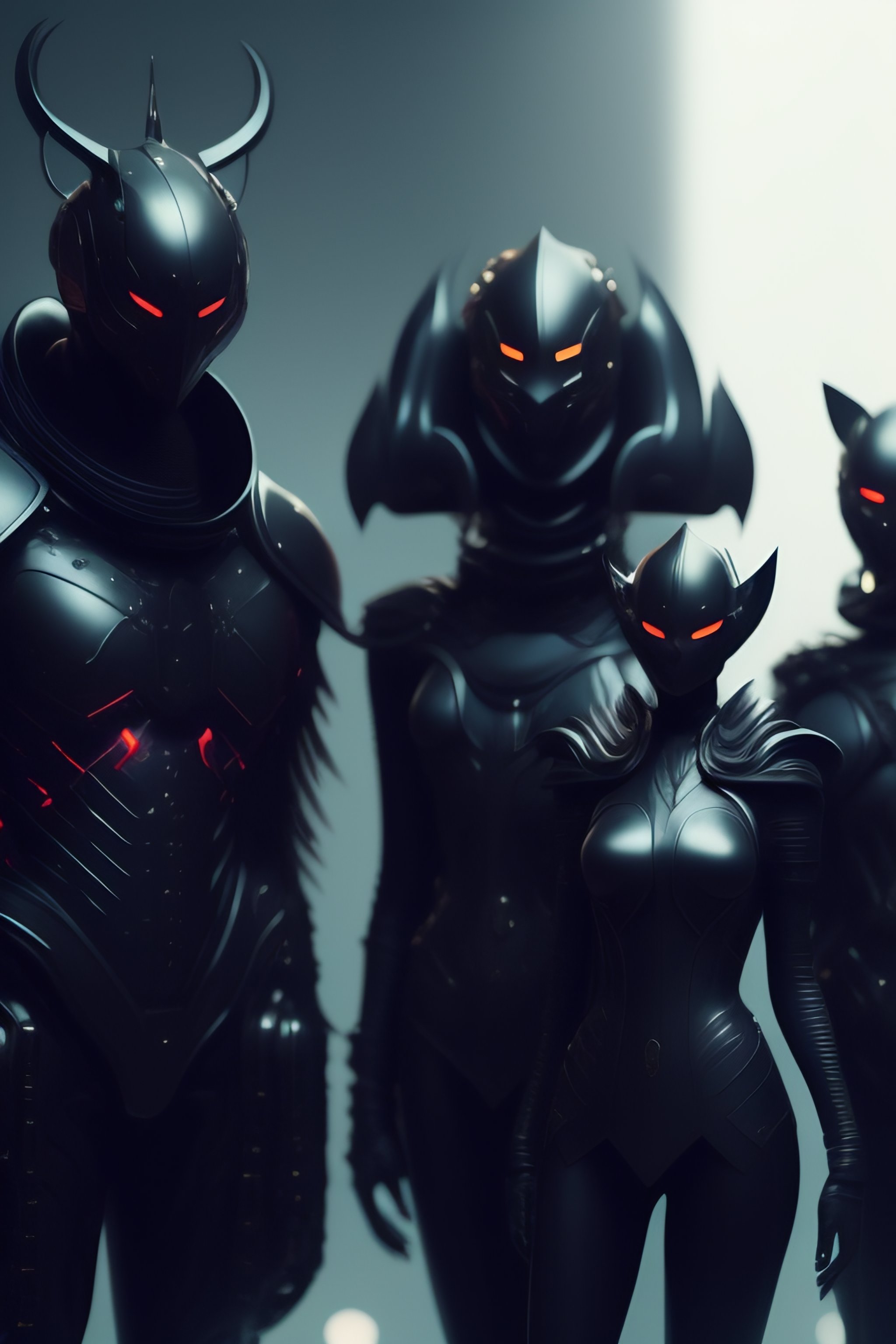 Lexica - A group of creepy evil abstract non-human horror creatures ...