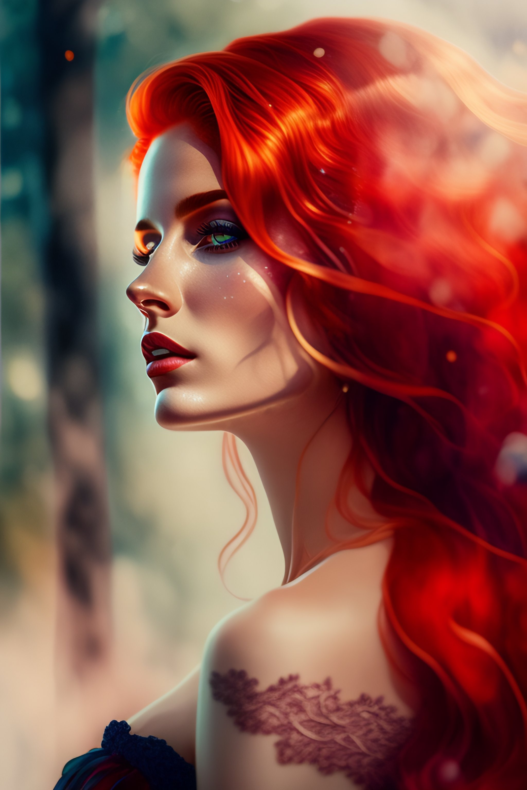 Lexica - Beautiful character design, double exposure painting, front ...