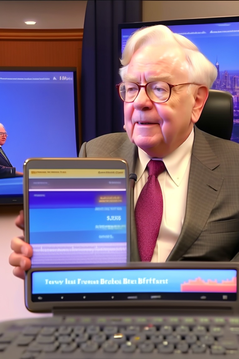 Lexica - [Cut to footage of Warren Buffett in his office, reviewing ...