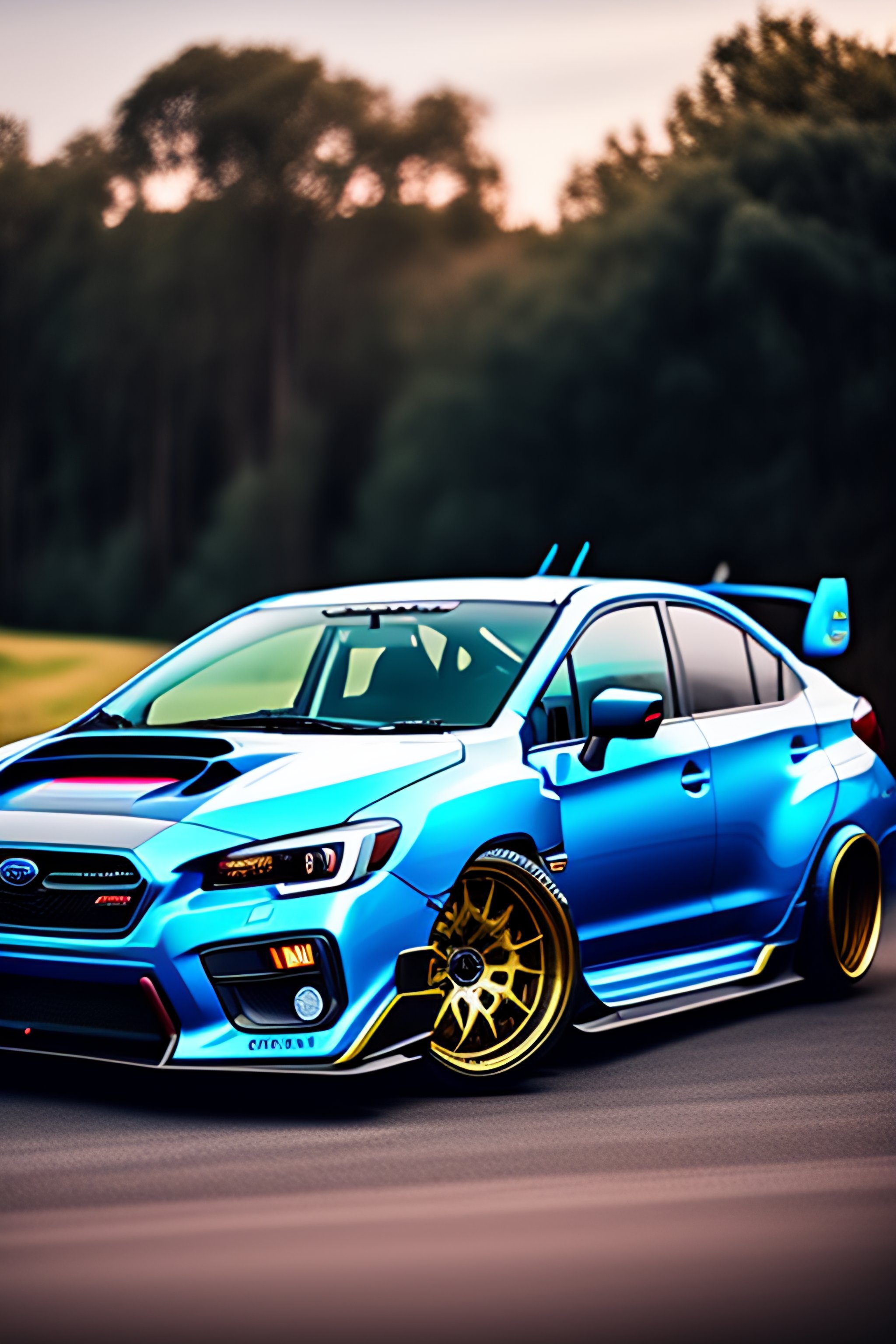 Lexica - Subaru wrx sti cyberpunk style