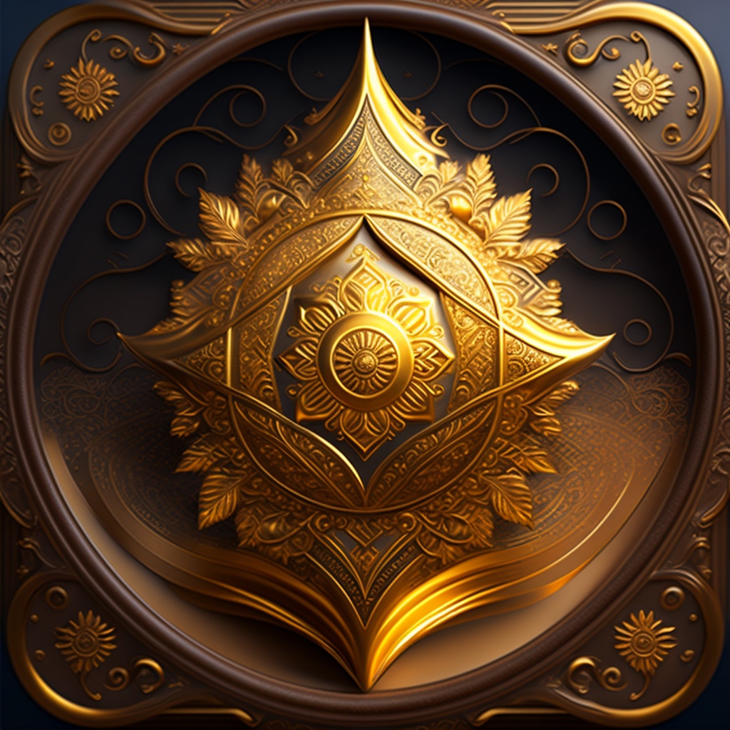 Lexica - Golden magic book cover, highly detailed, intricate design