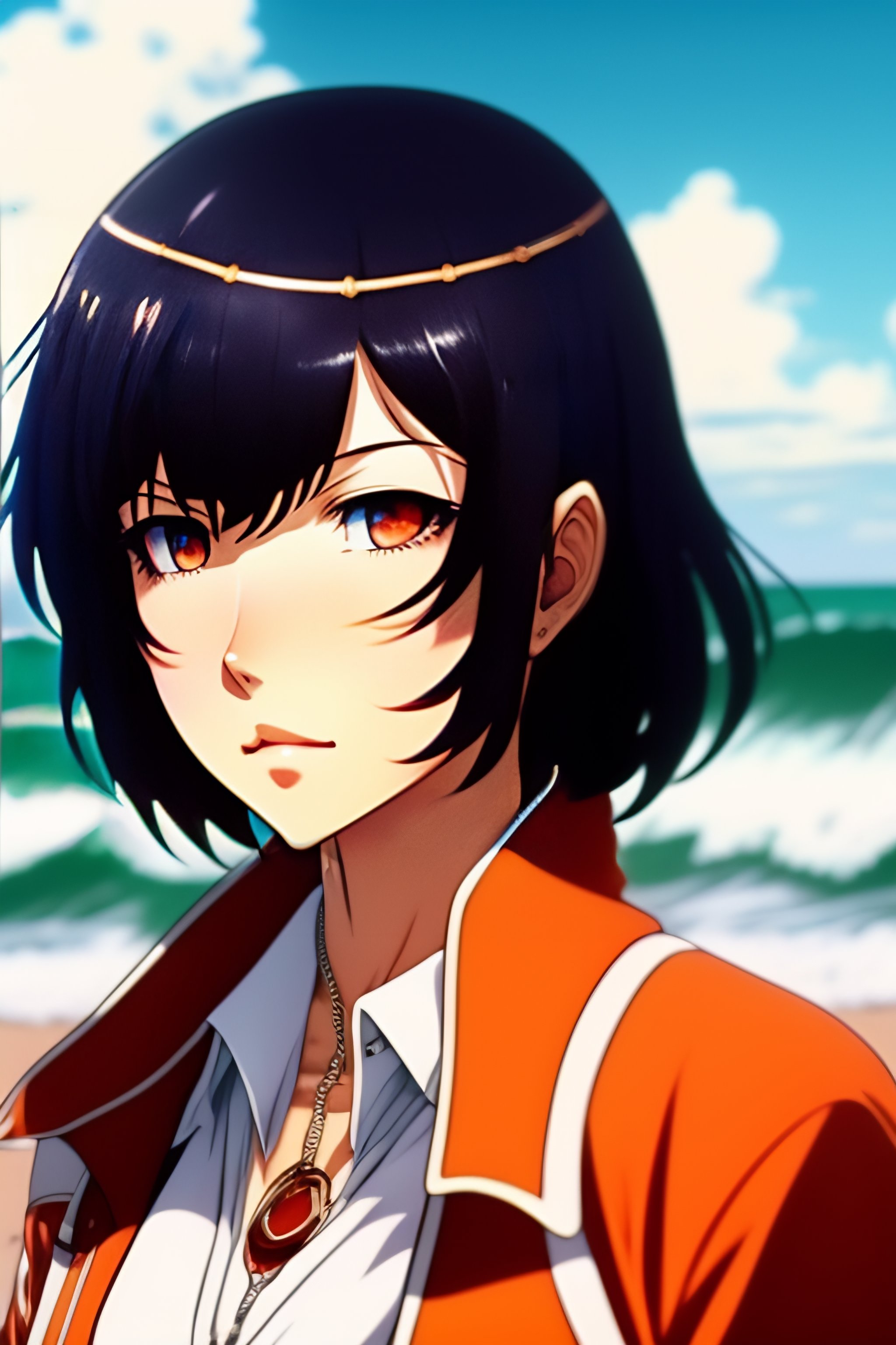 Lexica - 90s anime vintage cute shy mikasa Ackerman with shiny dark ...