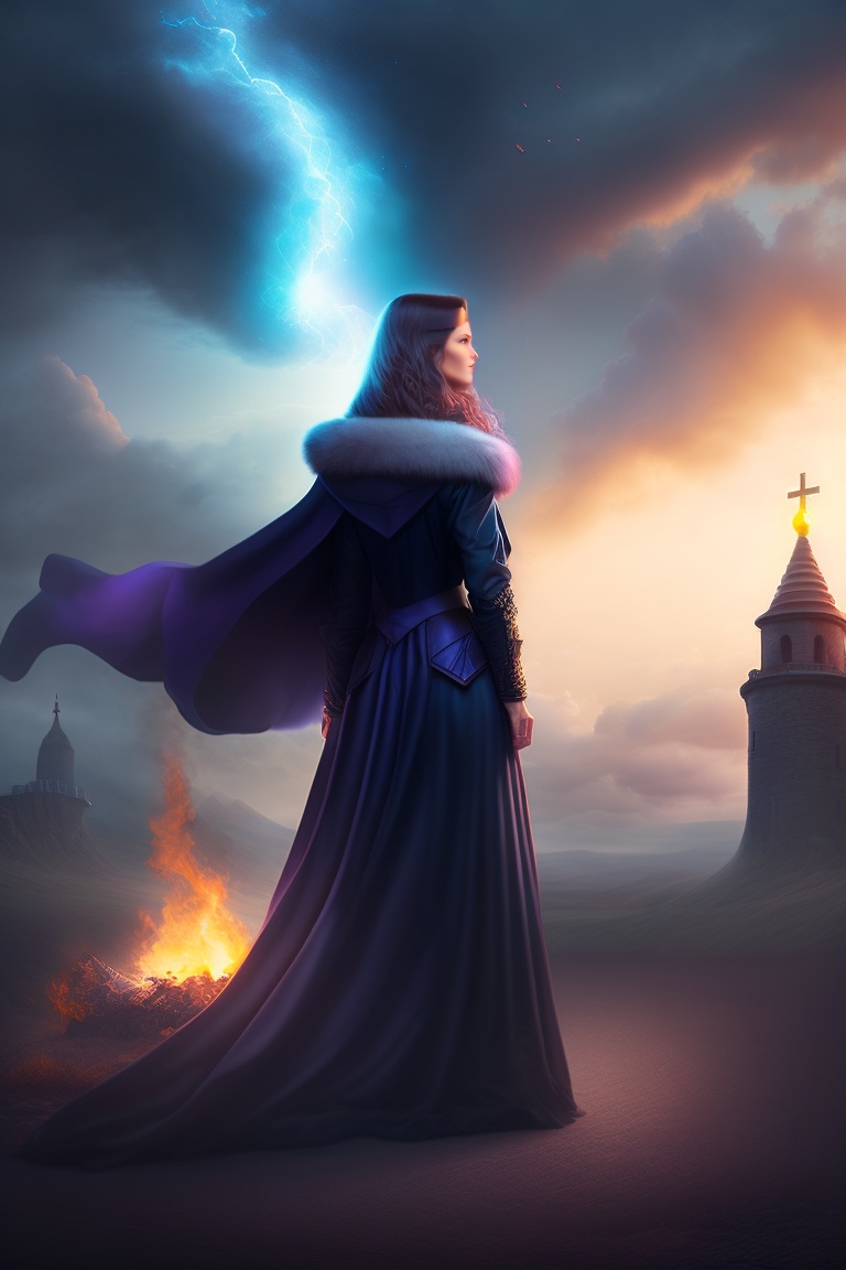 Lexica A Witch Casting A Curse A Casting Curse Scared Sorcerers And Priestcloudy Sky 