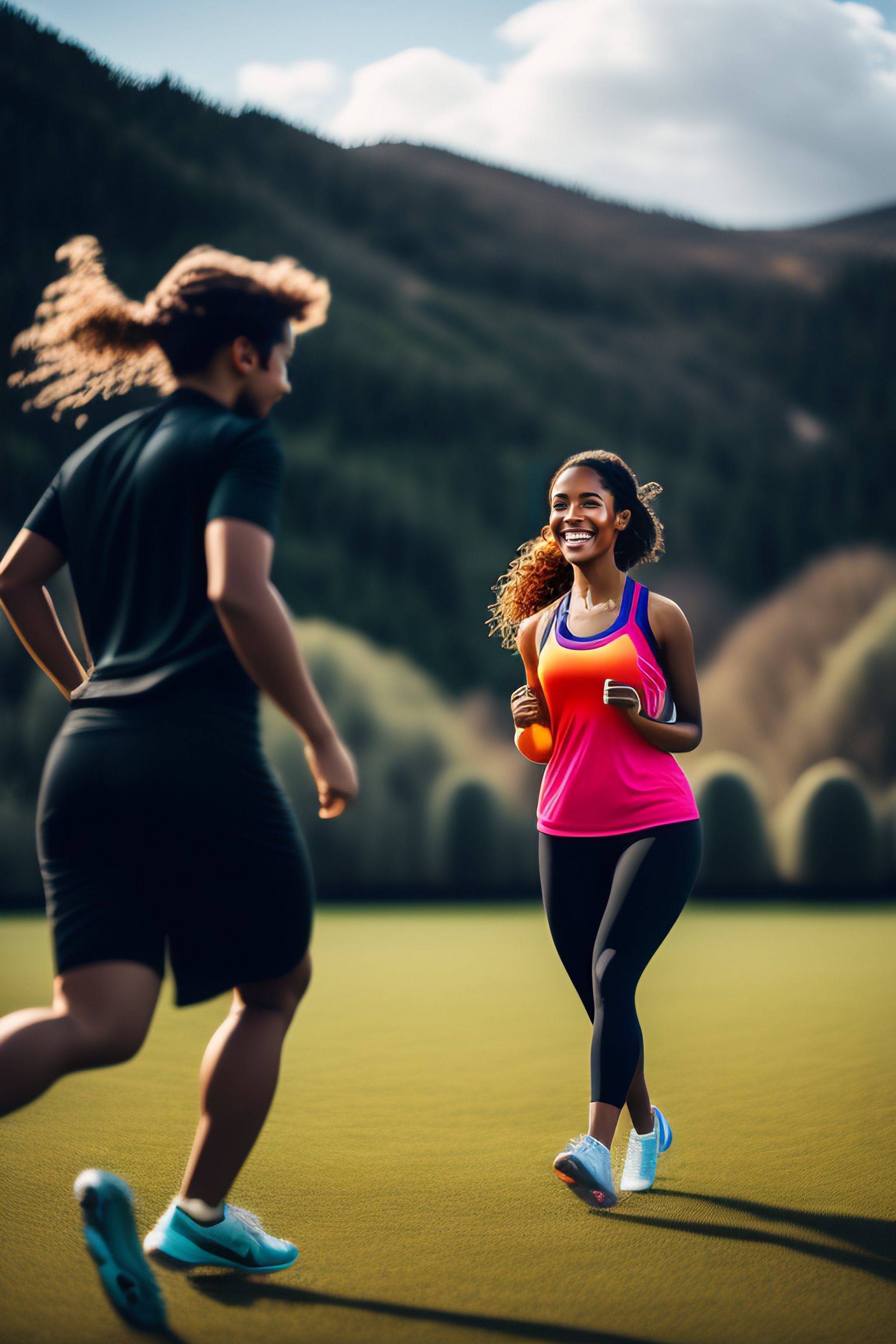 Lexica - Young people working out having fun