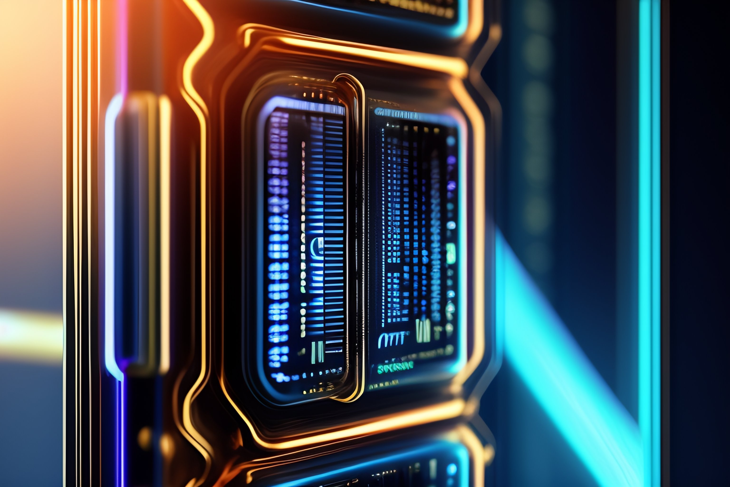 Lexica - Glass Morphism effect,4k, high details, mother board design