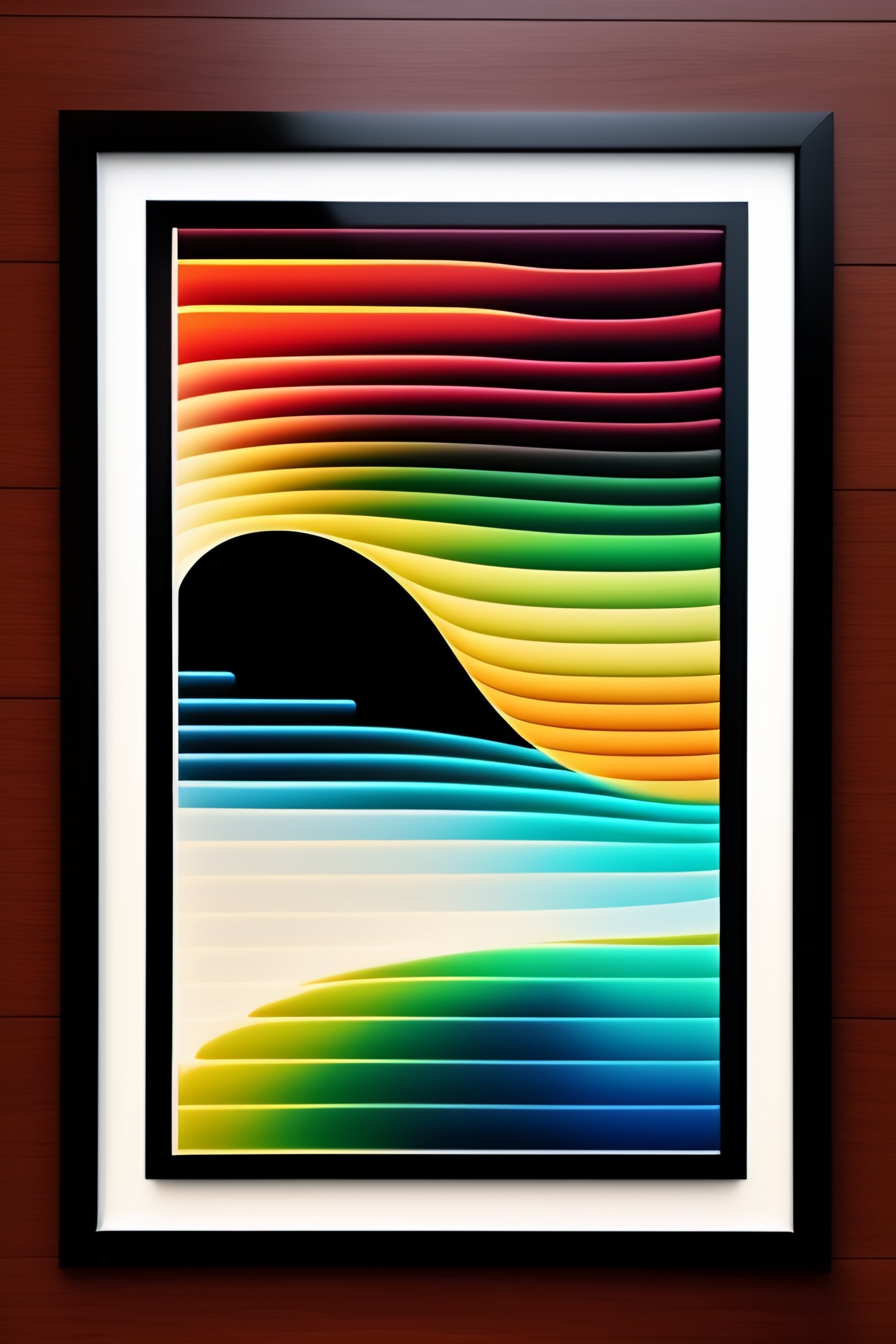 Lexica - Two color drawing of sound waves and a monkey