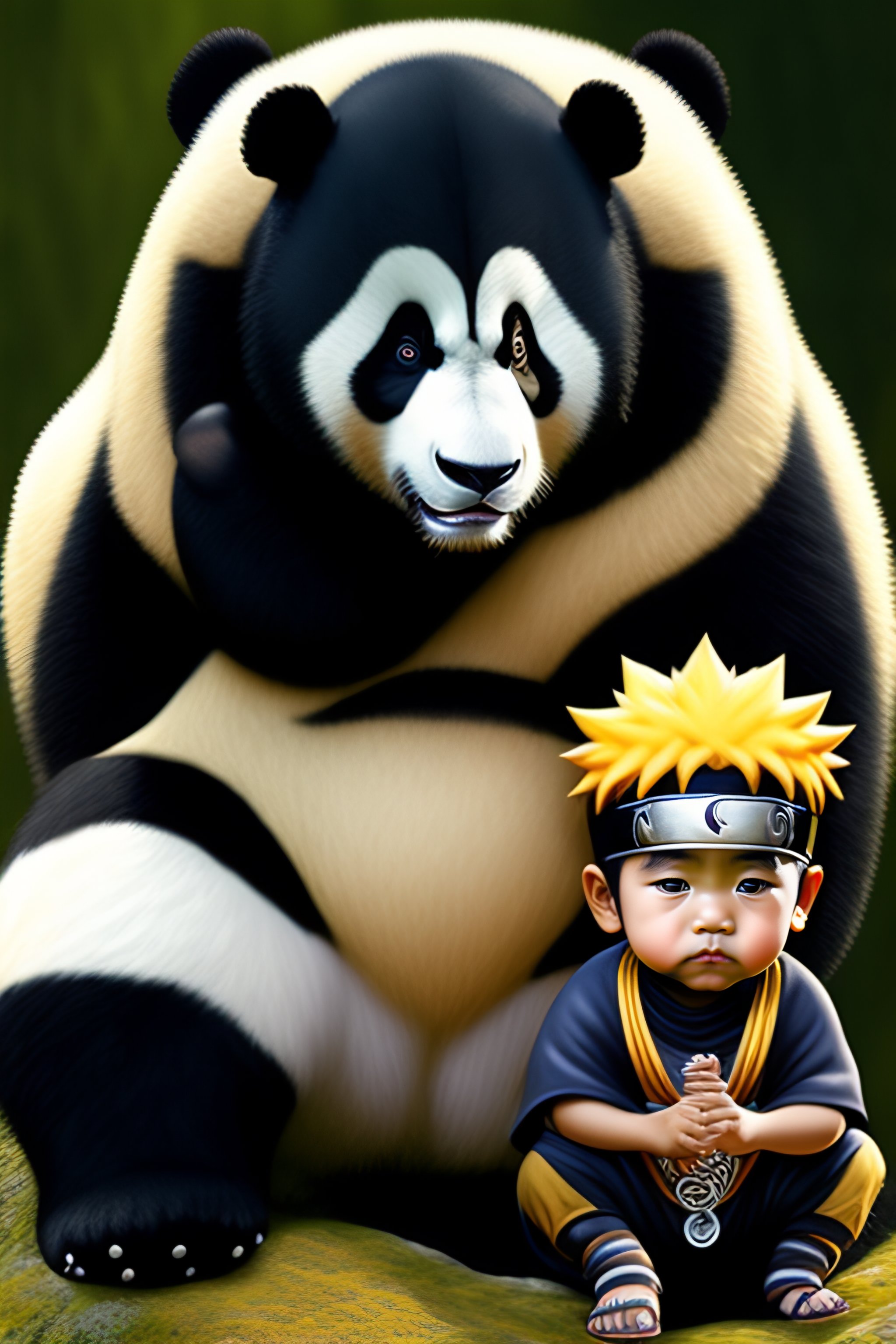 Lexica - Naruto, panda, cool, realstic