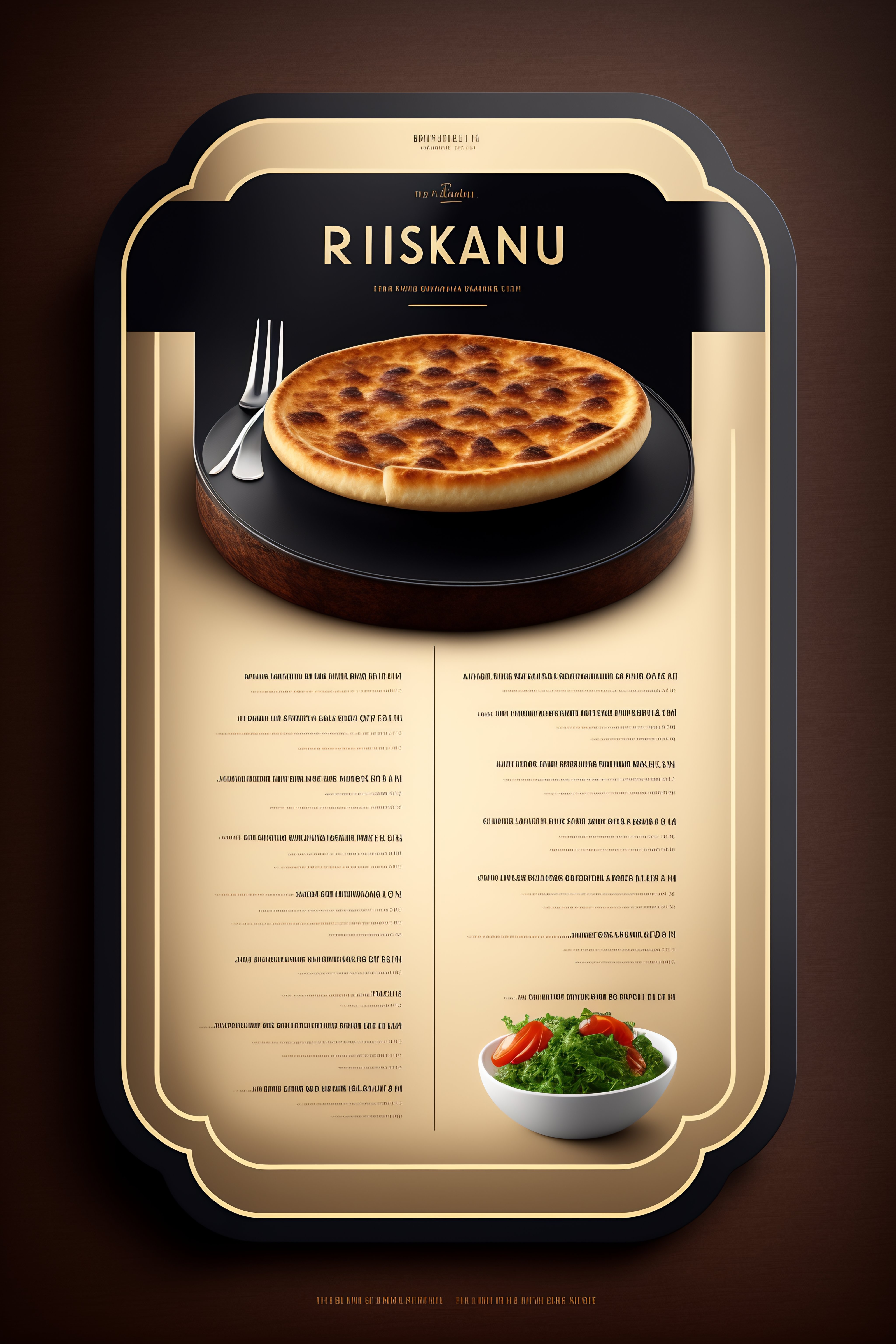 Lexica - Restaurant menu photoshop design 4k