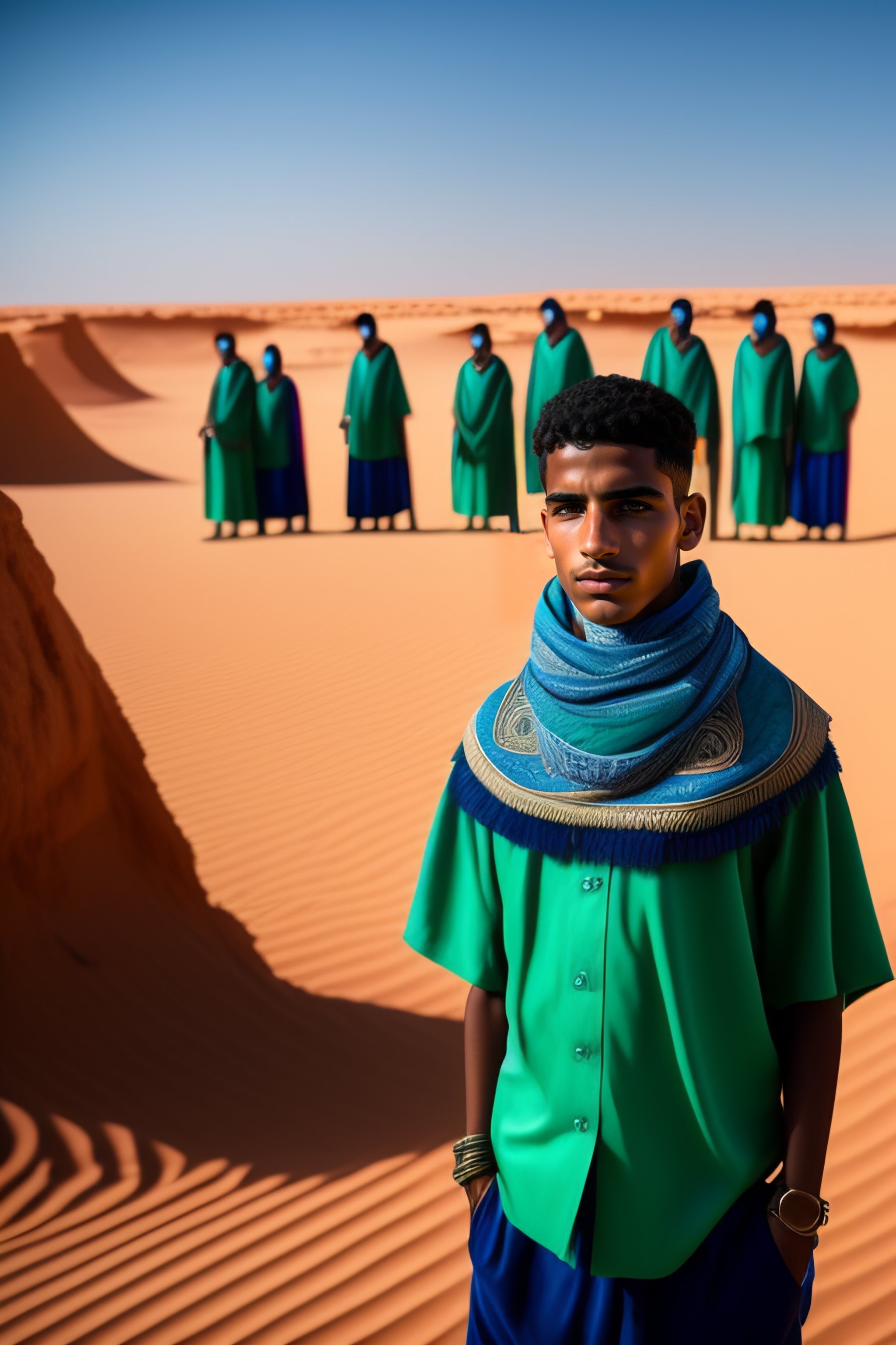 Lexica - Troupe des 8 scouts Boys Tunisiens de 15 ans porte tenu unique ...