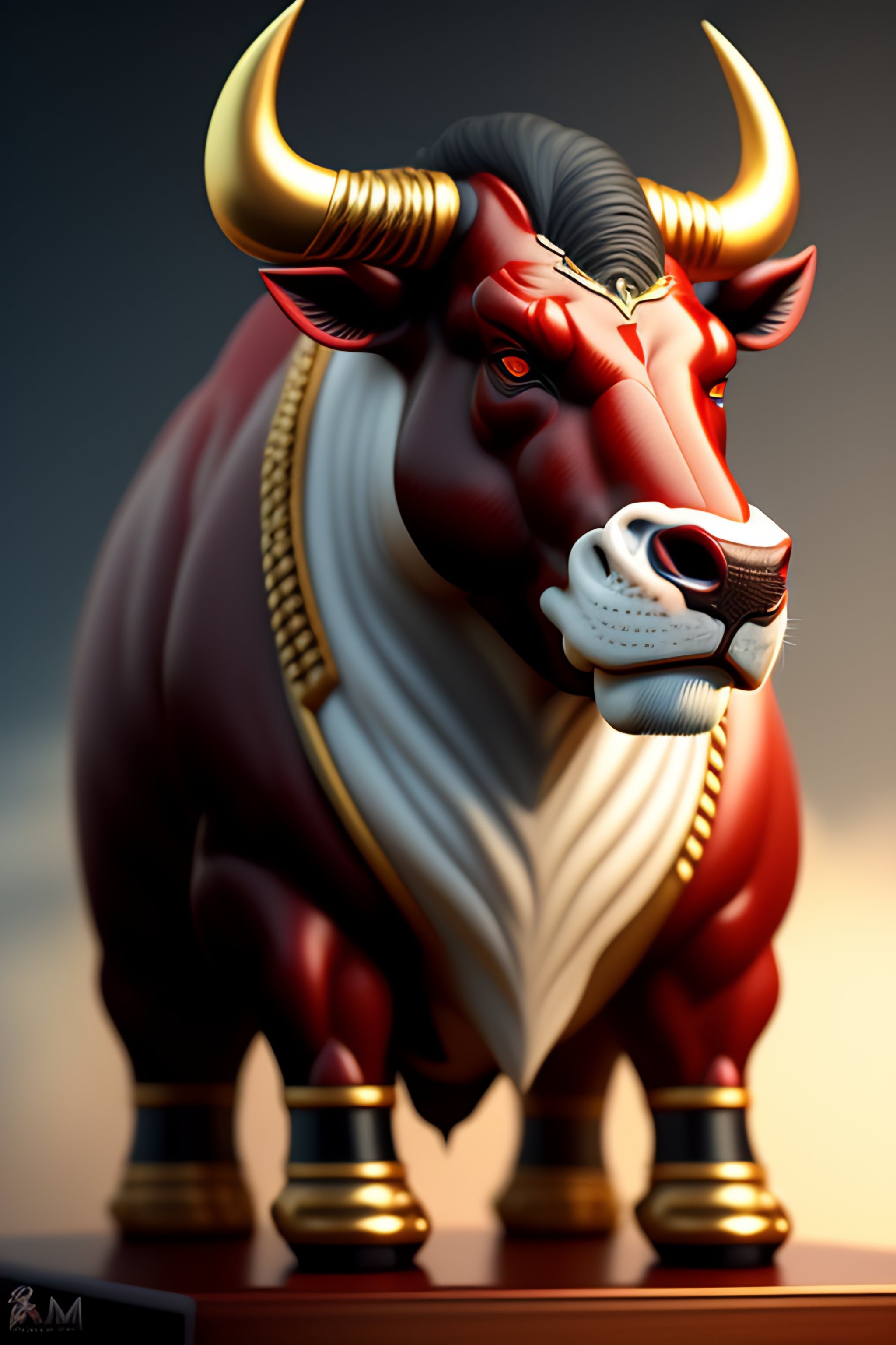 Lexica - Award-winning photo of mobster bull, angry, evil, majestic ...