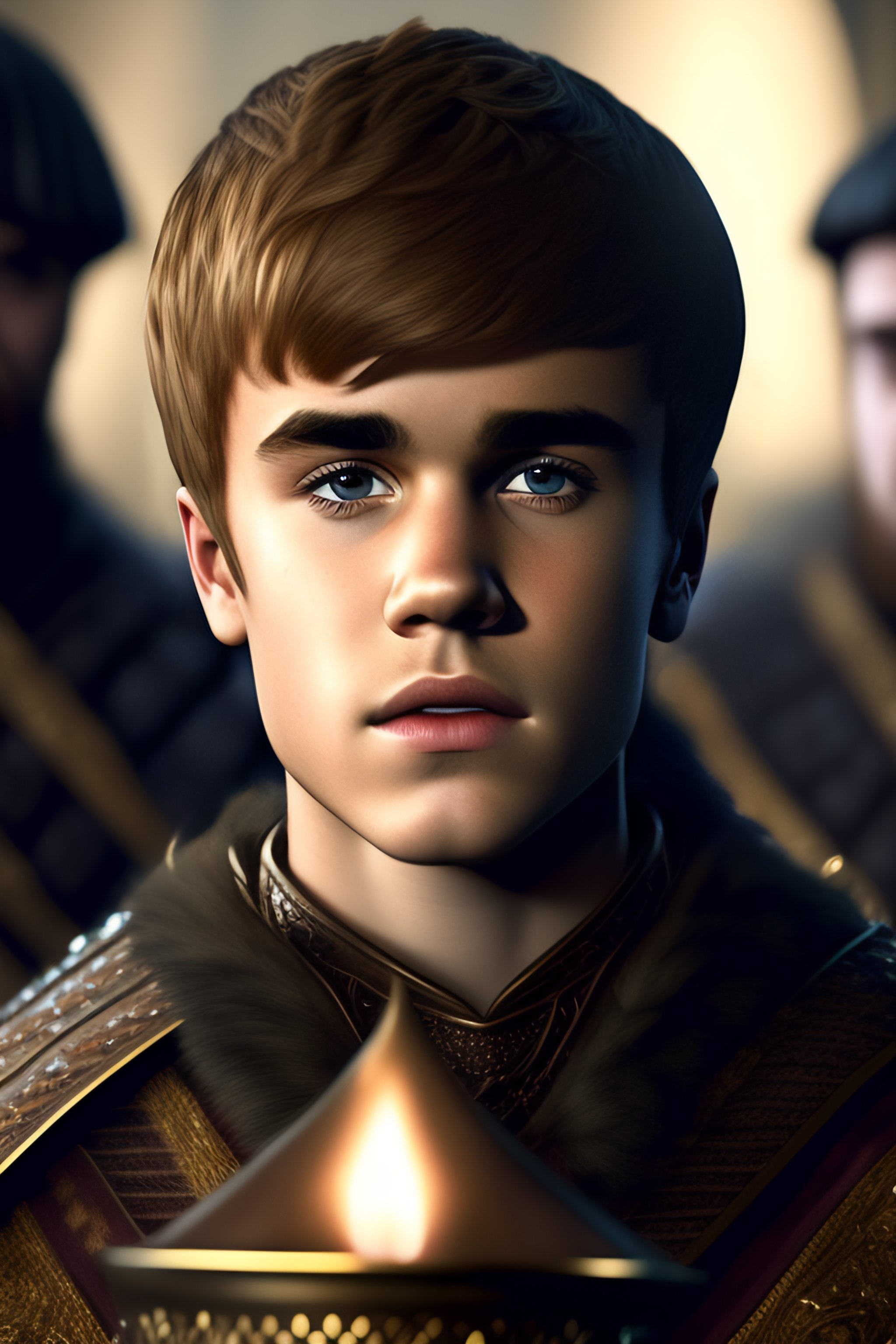Lexica - Justin Bieber talking in game of thrones style, 8k, realistic