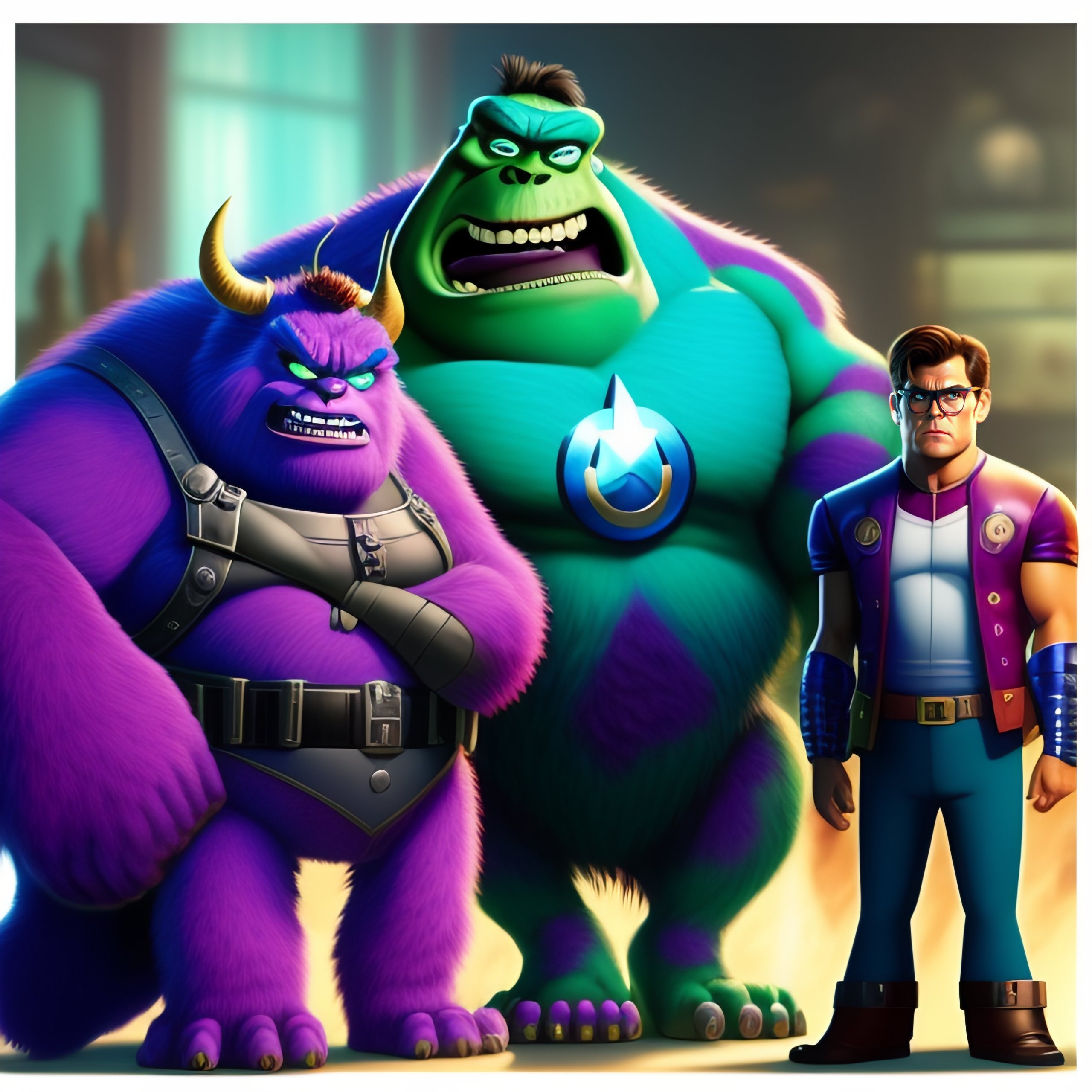 Lexica - The avengers as monsters Inc