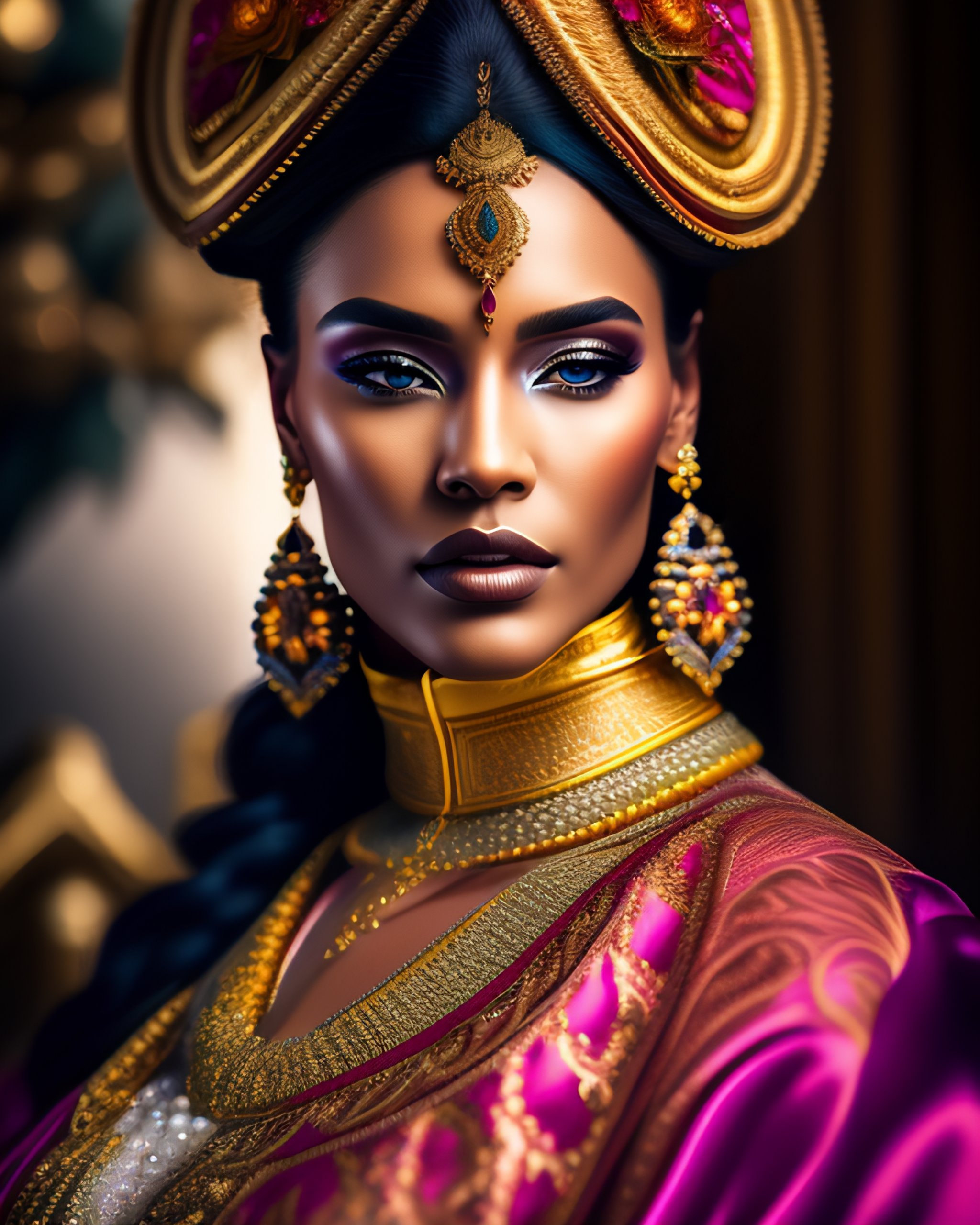 Lexica - Potrait shot of beautiful woman wearing venetian mask ini ...