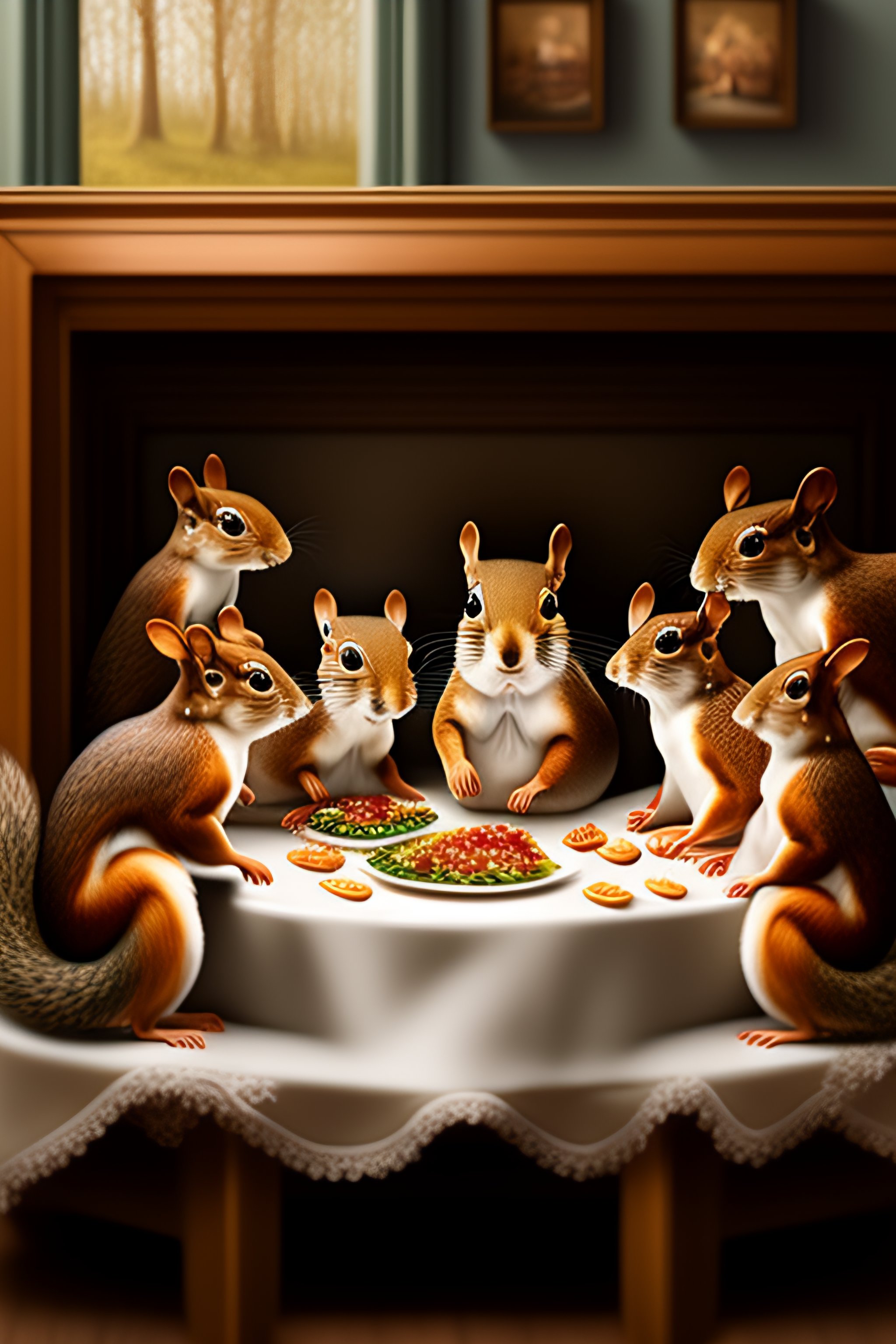 Lexica - The last supper with squirrels