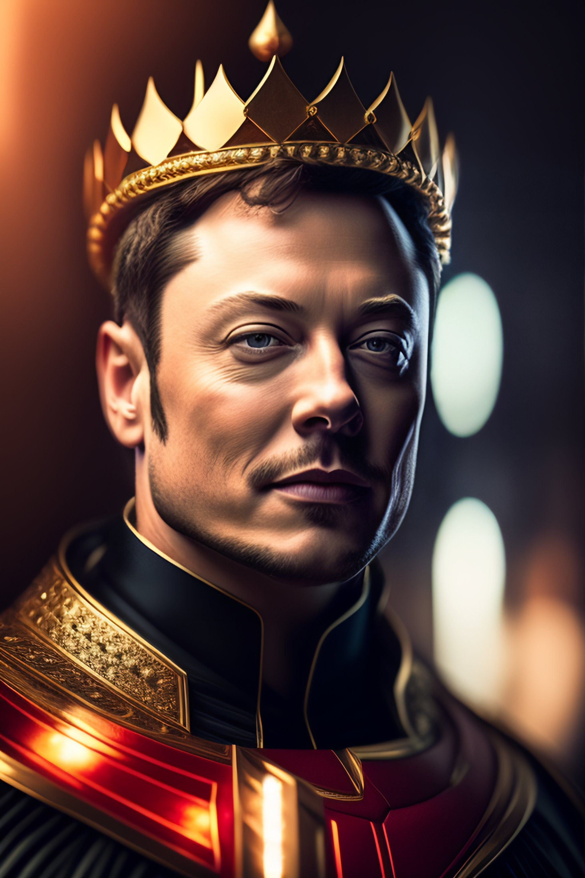 Lexica - Eelon musk, king, crown of thorns, realistic photography ...