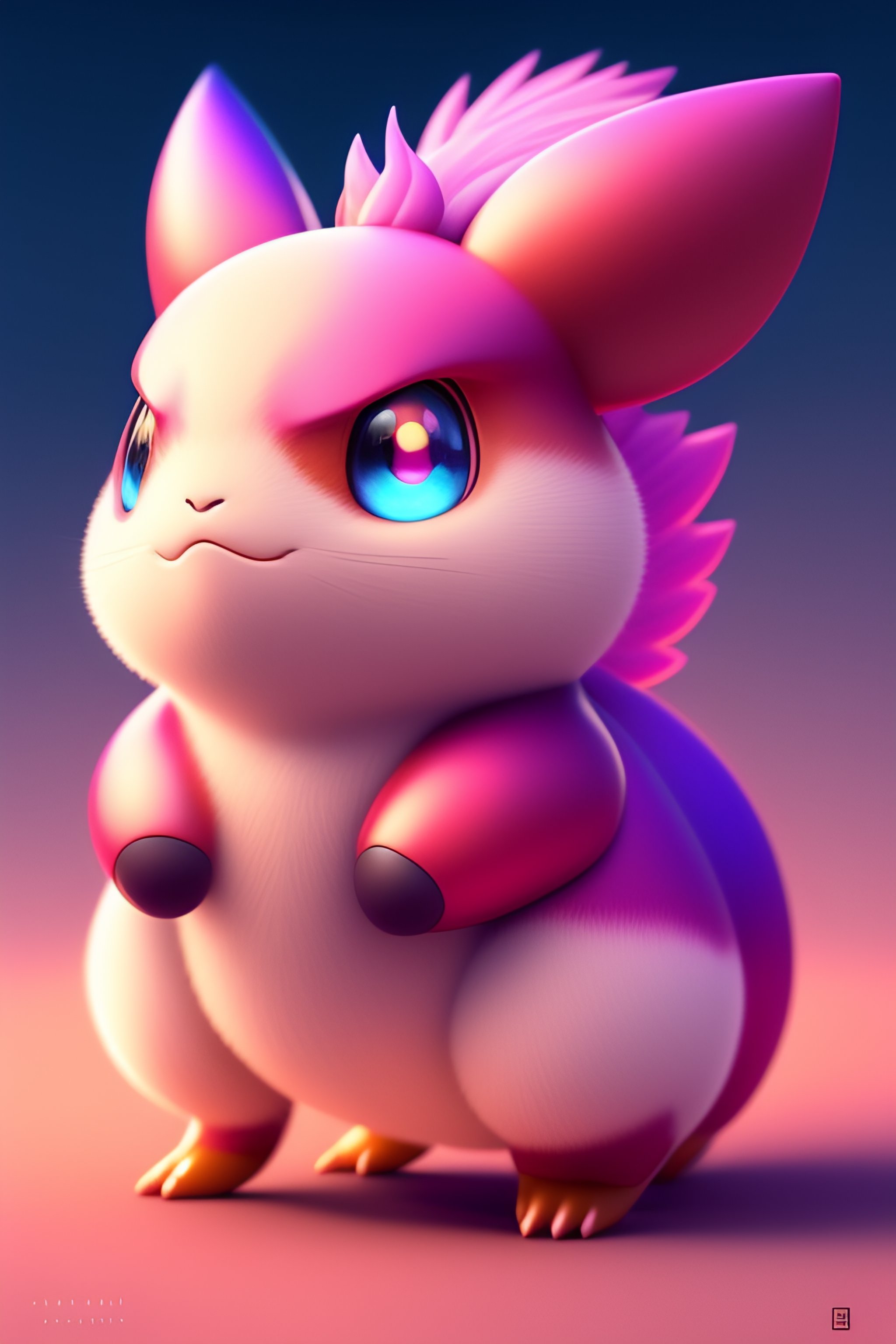 Lexica - A cute psychic type pokemon:: by beeple and James Gilleard and ...