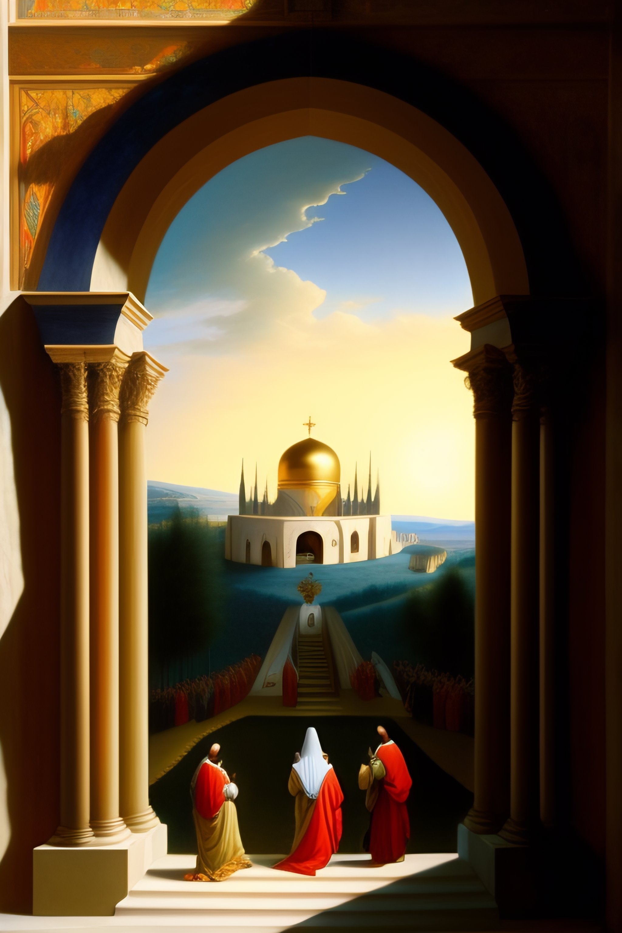 Lexica - Adoration of the Kings of the East at the portal of Bethlehem ...