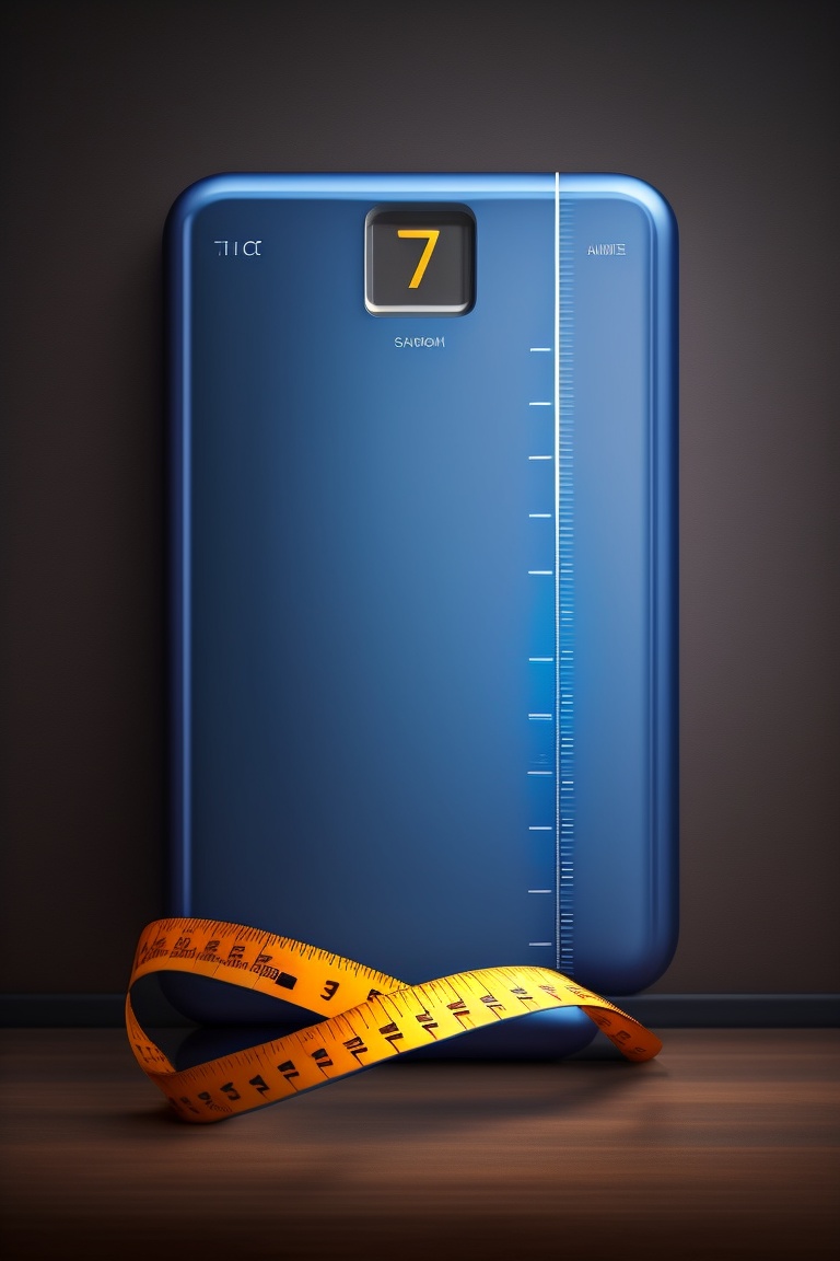 Lexica - A depiction of a person measuring their waistline with a tape ...