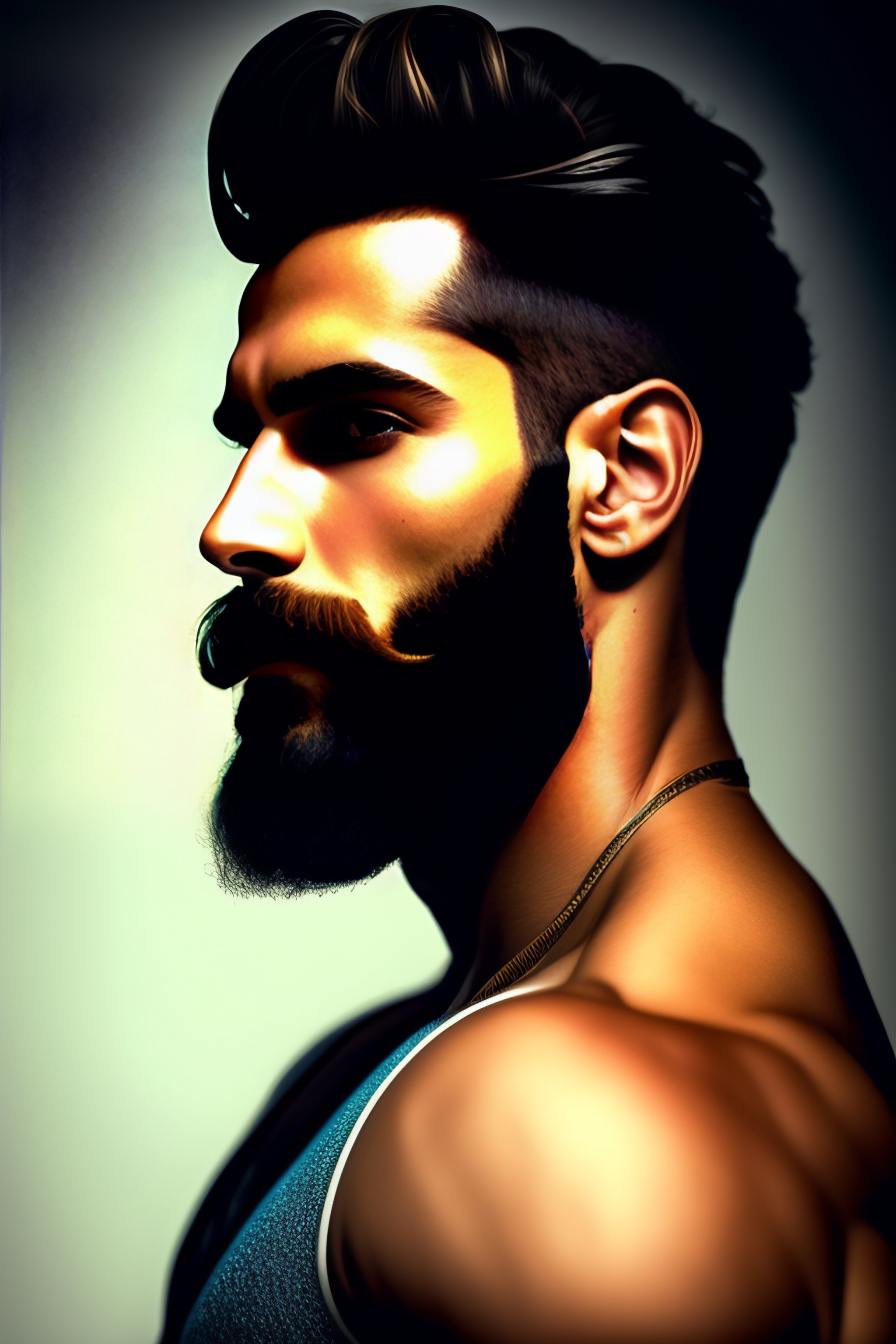 Lexica - Kurdish german 28 year old model with strong muscles and a ...