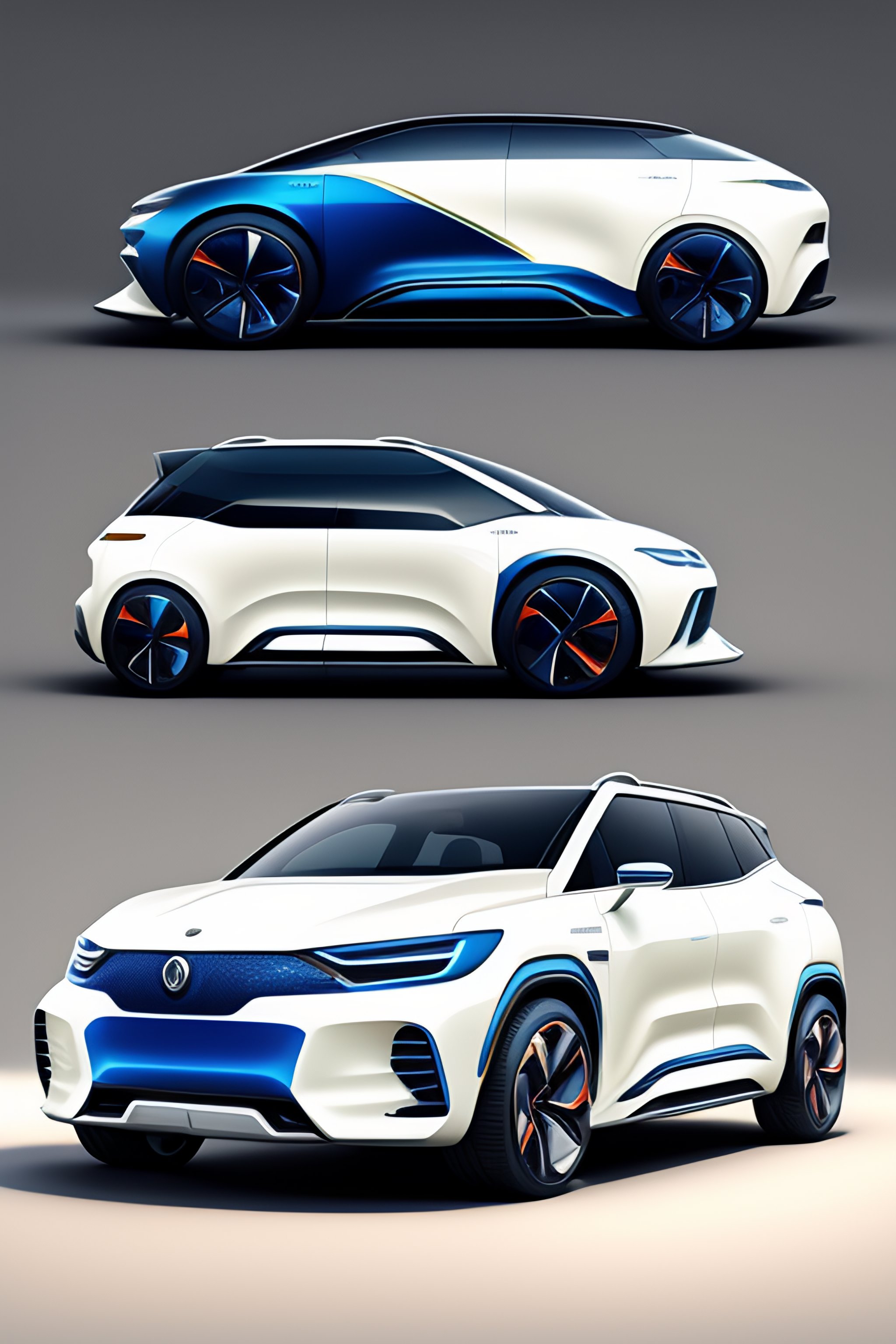Lexica - Concept family car electric blueprint