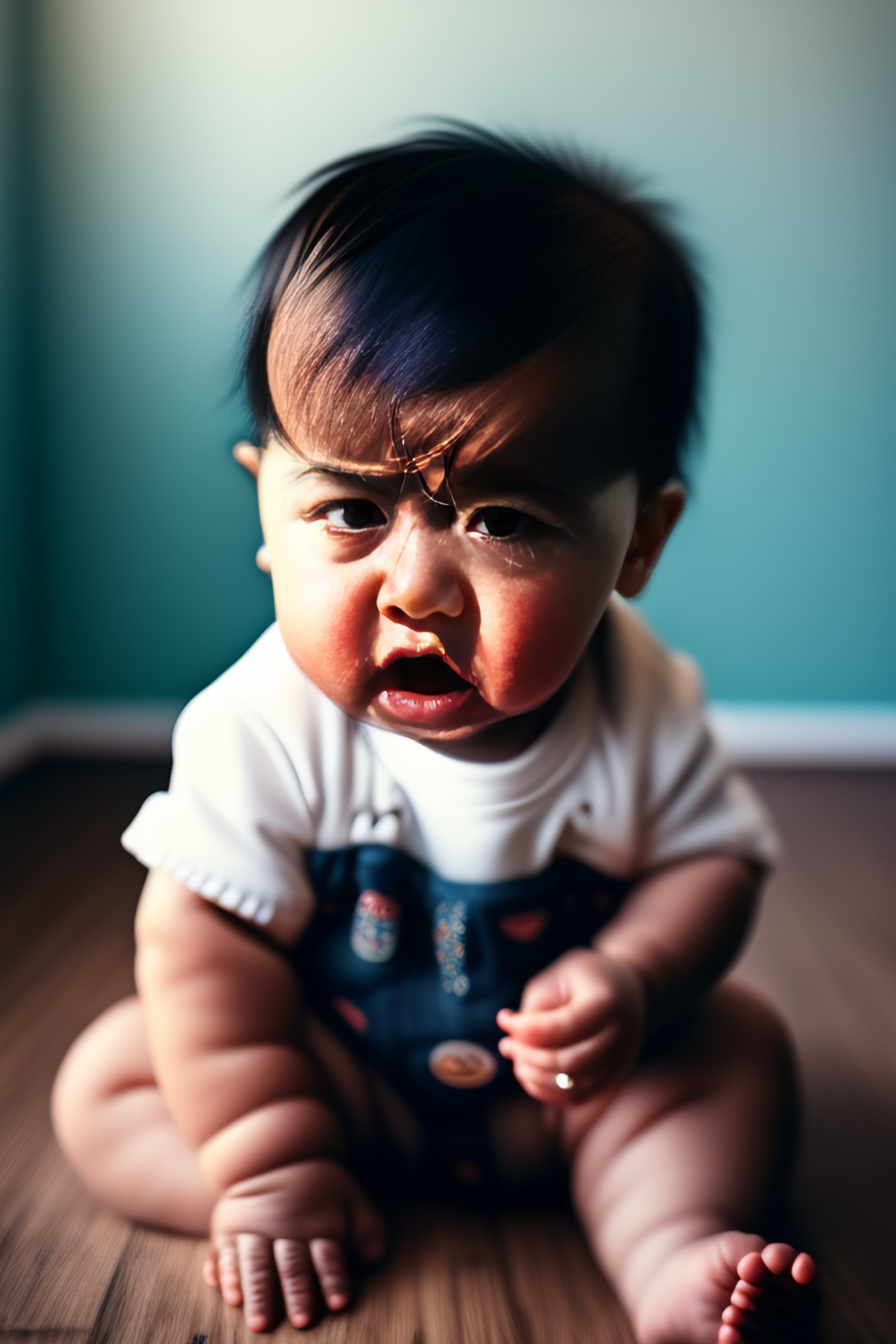 Lexica - A very confused baby crying