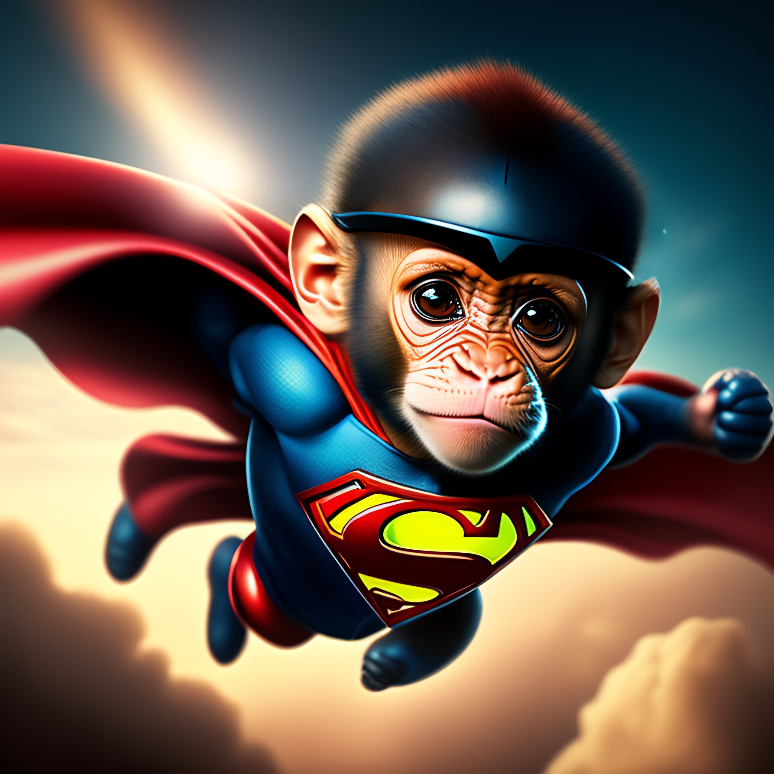 Lexica - Baby monkey super man