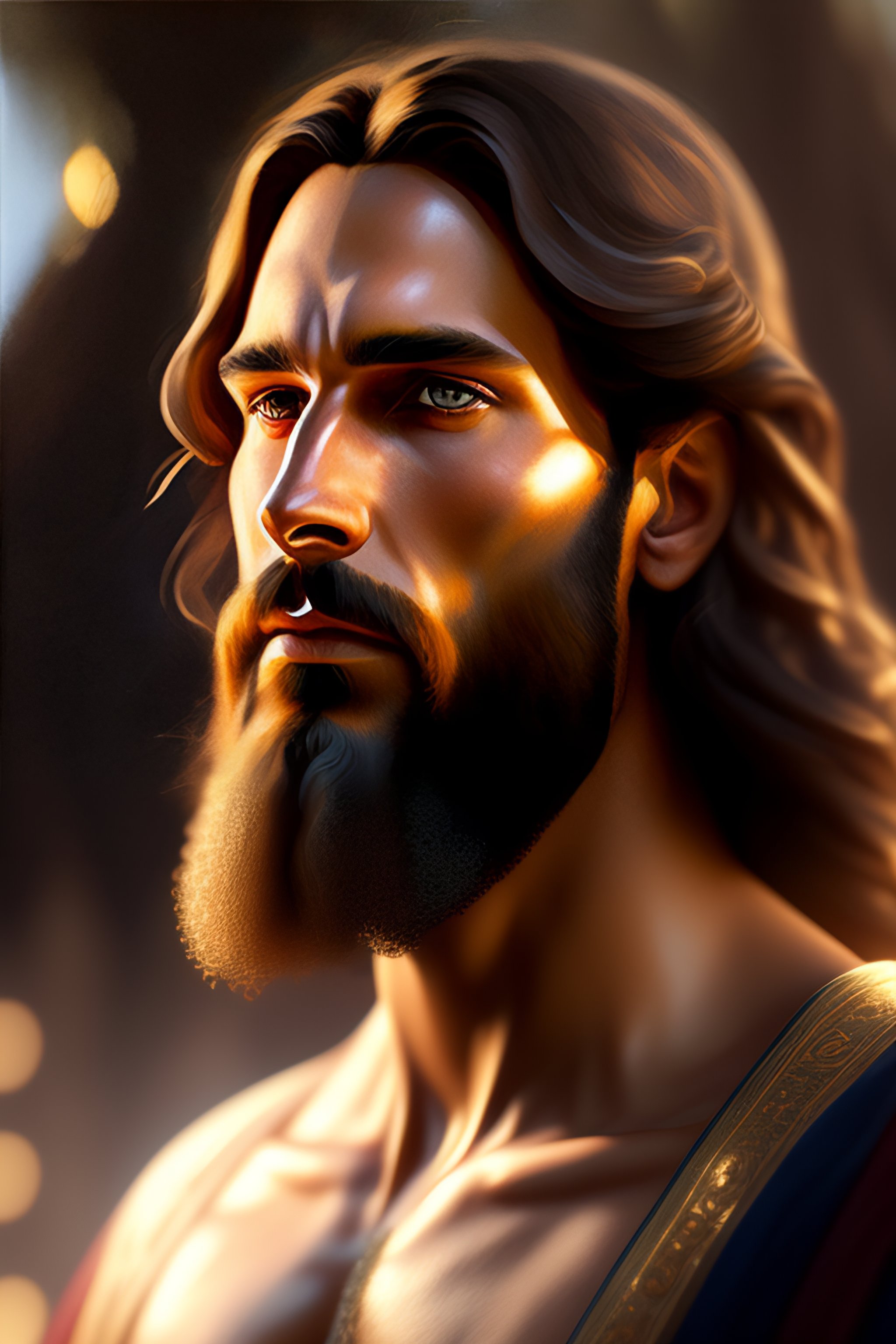 Lexica - Portrait of jesus christ, realistic, highly detailed ...