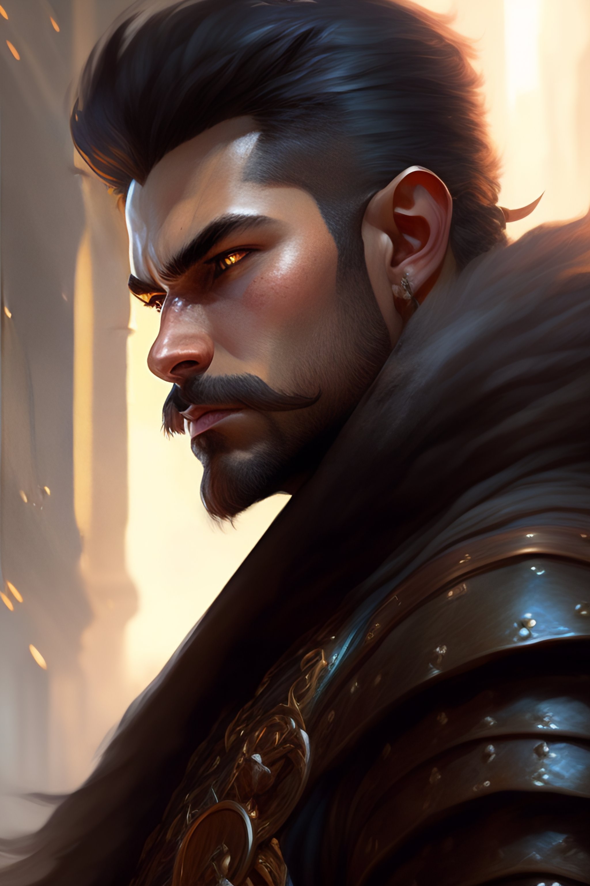 Lexica - Portrait of man barbarian, shifty - eyed untrusting paranoid ...